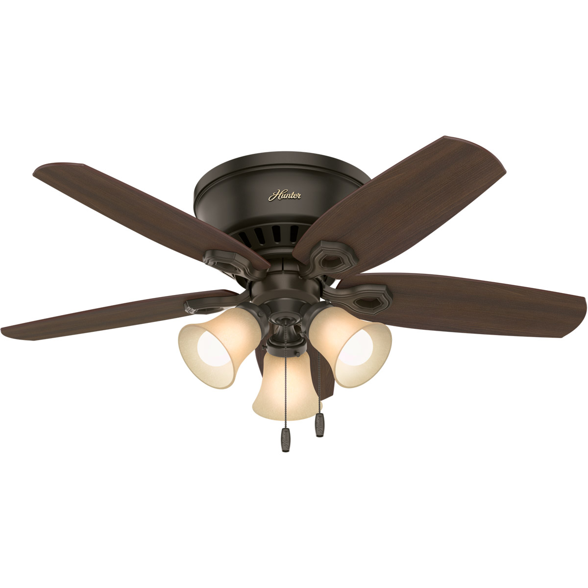 Hunter Fan 51091 Builder 42 inch New Bronze with Brazilian Cherry ...