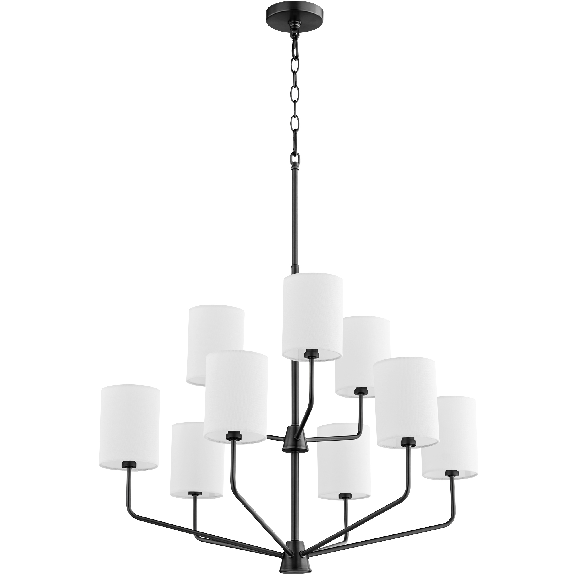 Quorum 657-9-59 Harmony 9 Light 30 inch Matte Black Chandelier Ceiling ...