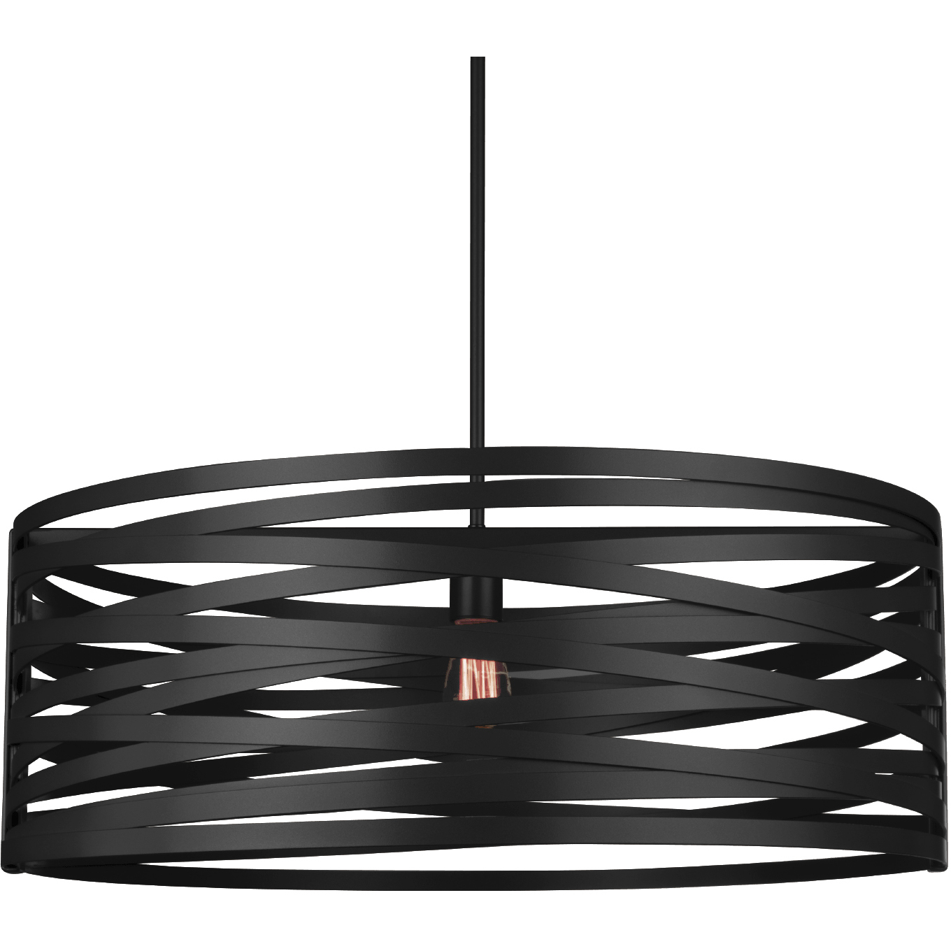 Tempest 1 Light 30.2 inch Matte Black Chandelier Ceiling Light in ...