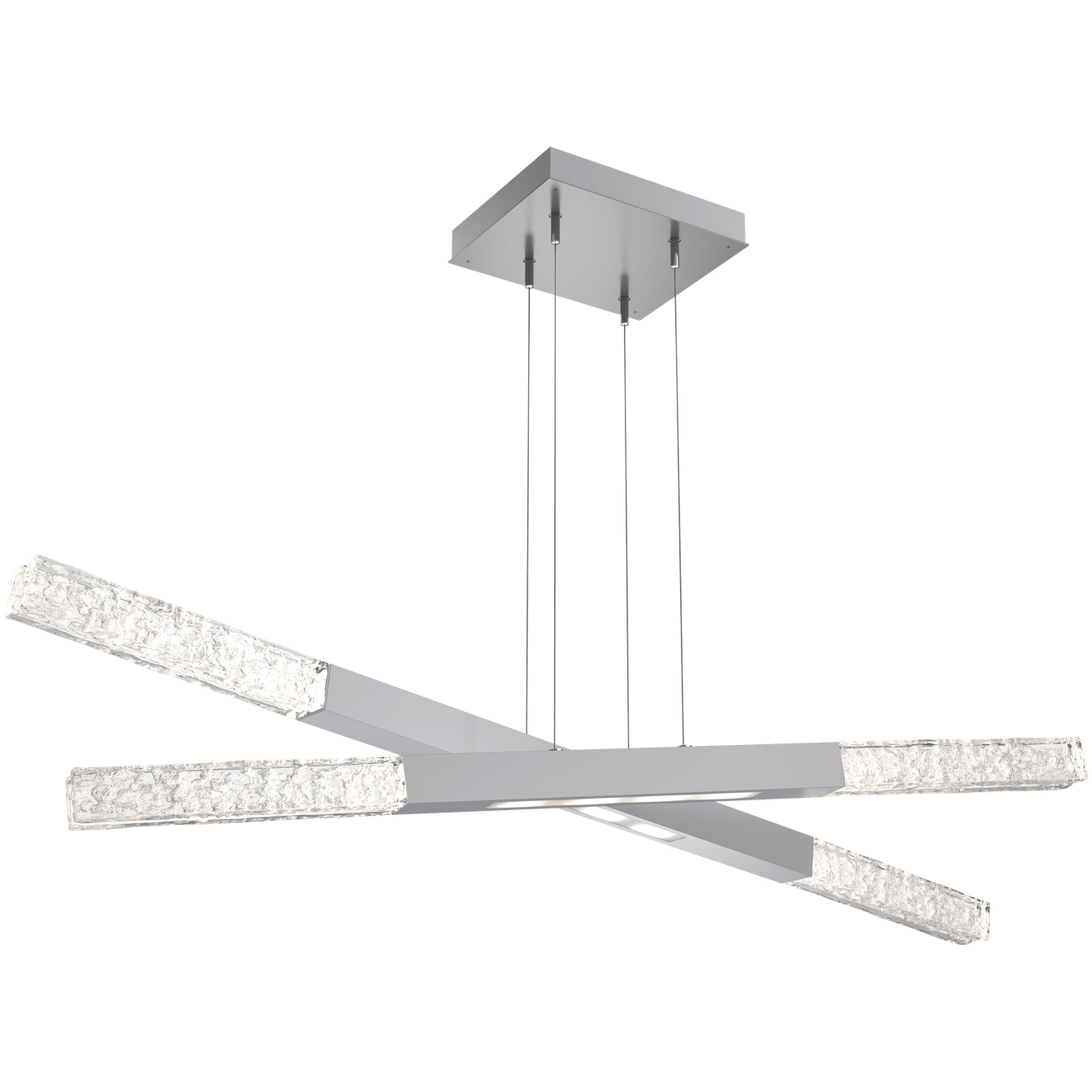 Axis LED 47.9 inch Classic Silver Linear Pendant Ceiling Light in 2700K ...