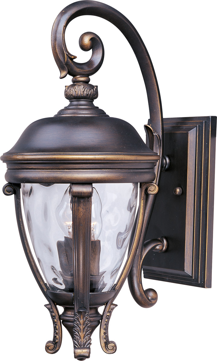Maxim 41424WGGO Camden VX 2 Light 19 inch Golden Bronze Outdoor Wall Mount