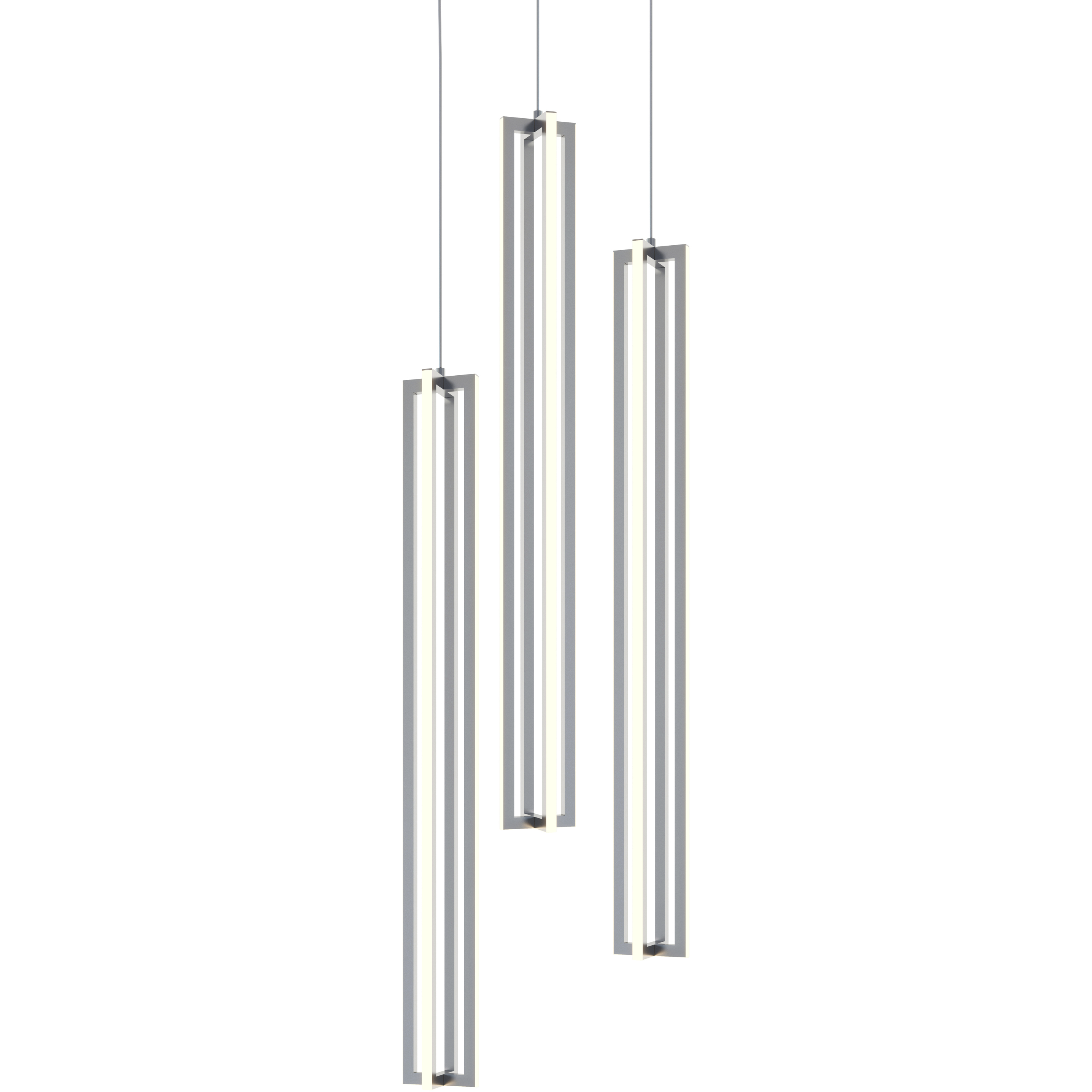 AFX CSSP36L30D1SNRND3 Cass LED 18 inch Satin Nickel Pendant Ceiling Light