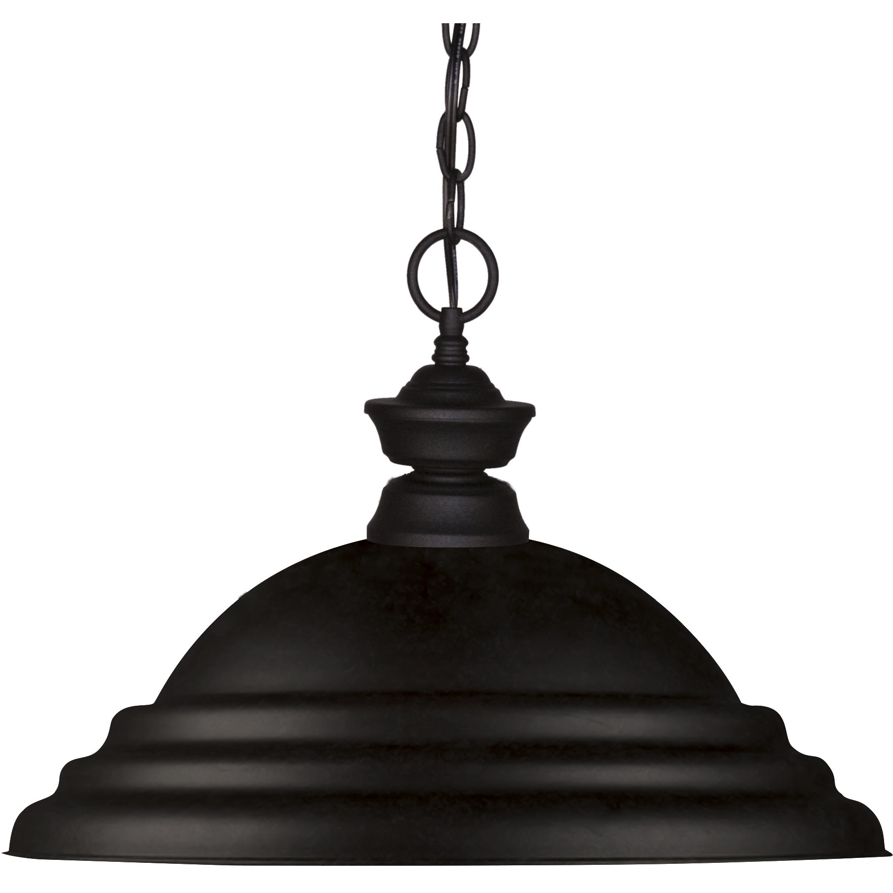 Z-Lite 100701MB-SMB Pendant Lights 1 Light 16 inch Matte Black Pendant ...