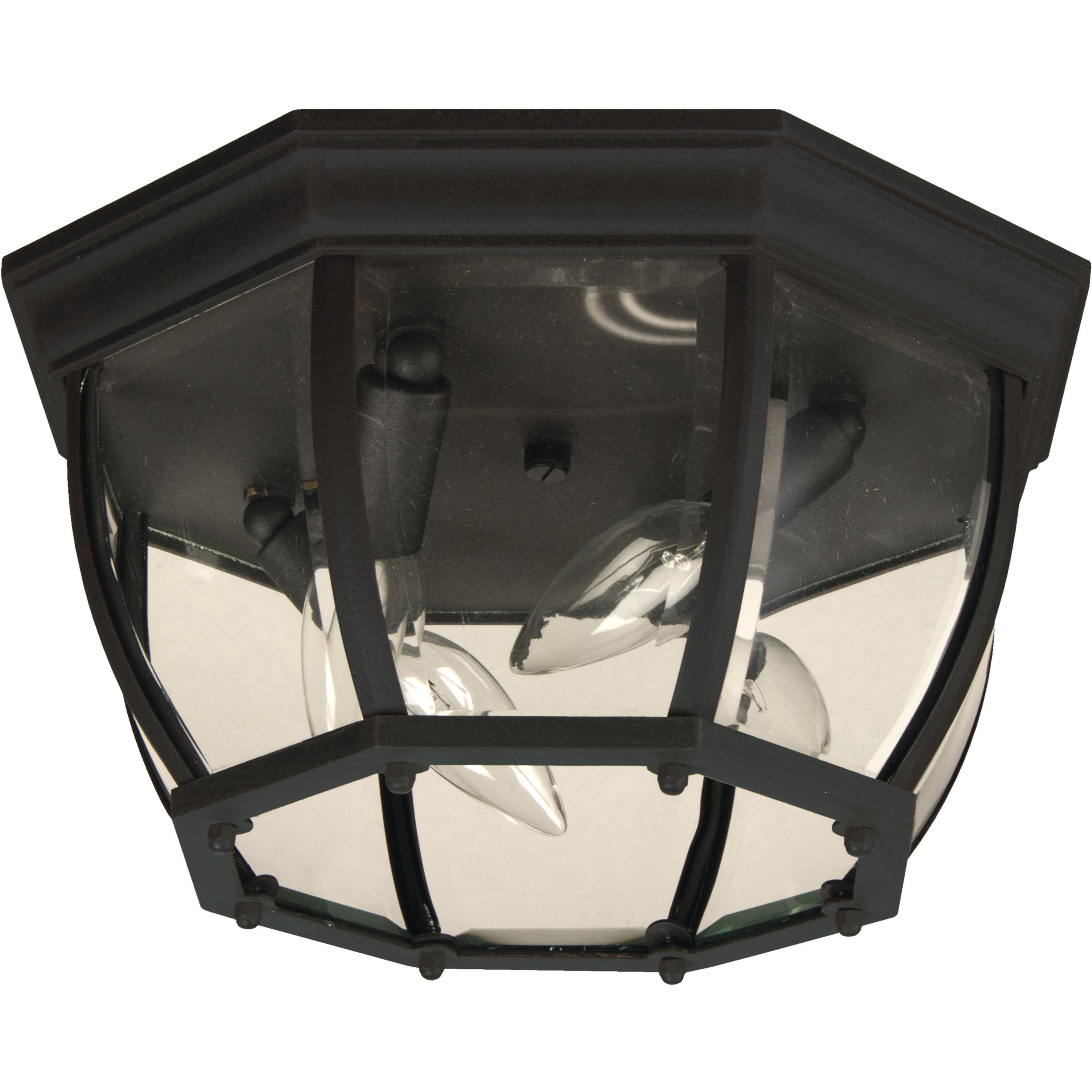 Craftmade Z434-TB Bent Glass 4 Light 13 inch Textured Black Outdoor Flushmount in Textured Matte ...