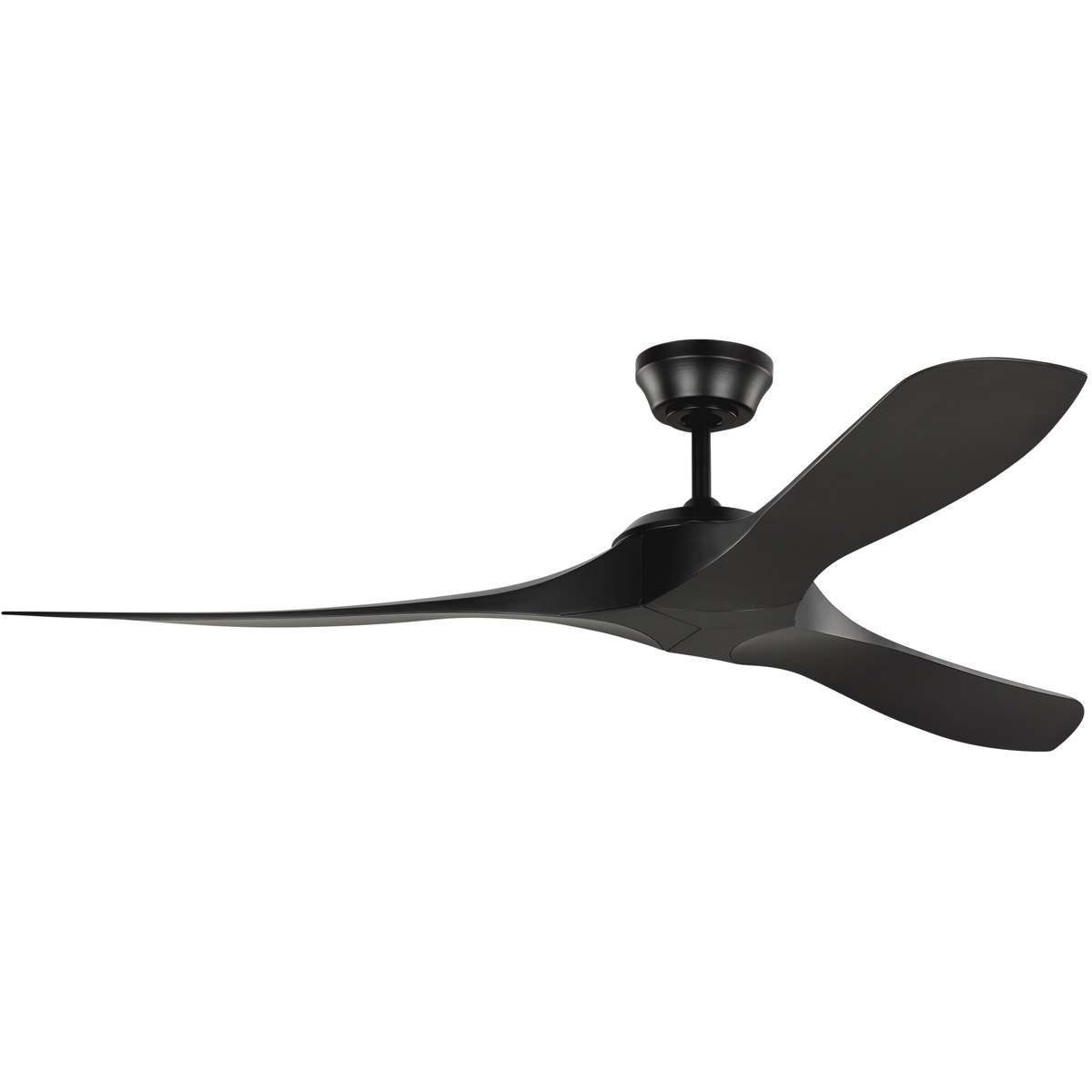 Monte Carlo Fans 3EGR60MBK-RH Edge Coastal 60 Midnight Black Ceiling Fan