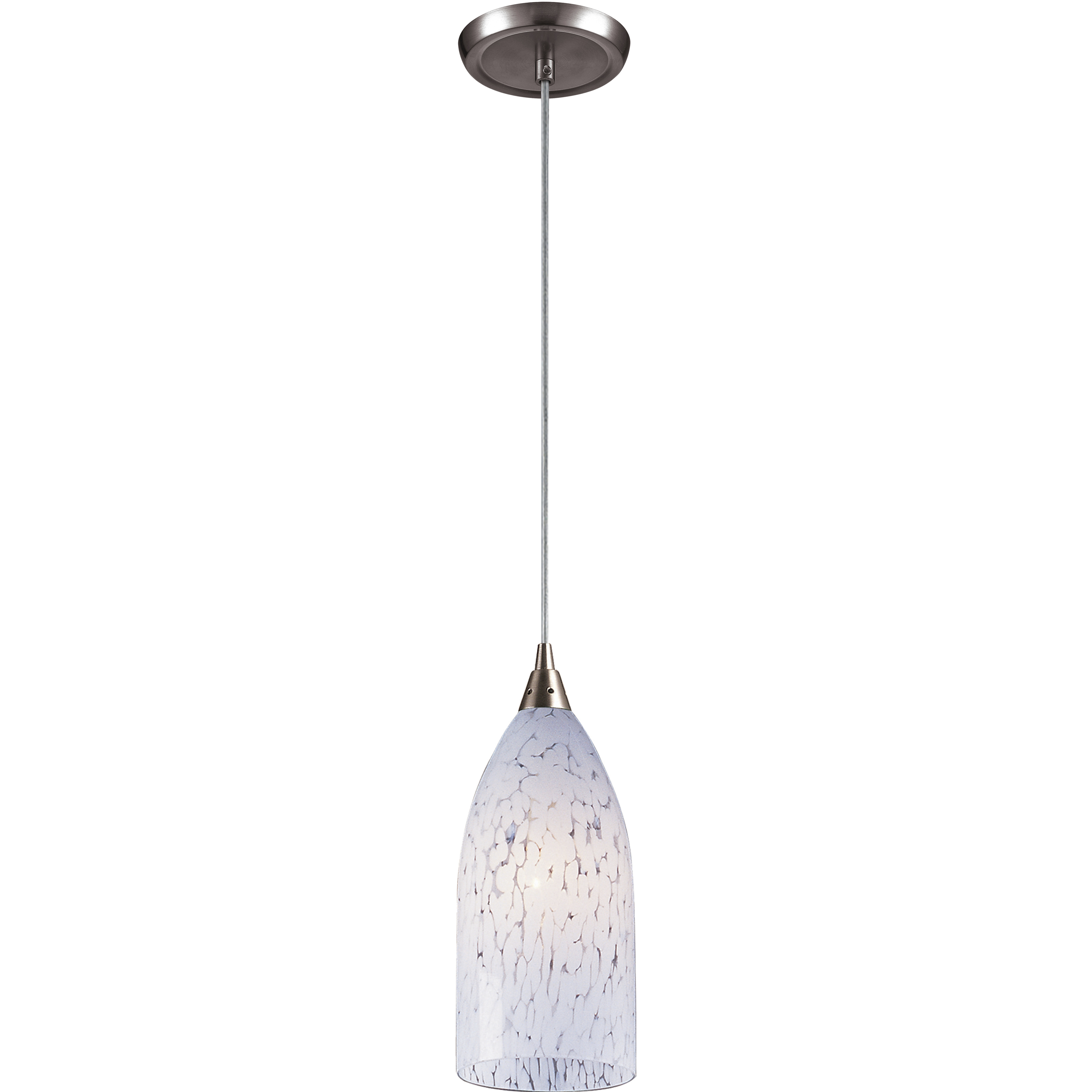 ELK 502-1SW Verona 1 Light 5 inch Satin Nickel Mini Pendant Ceiling ...