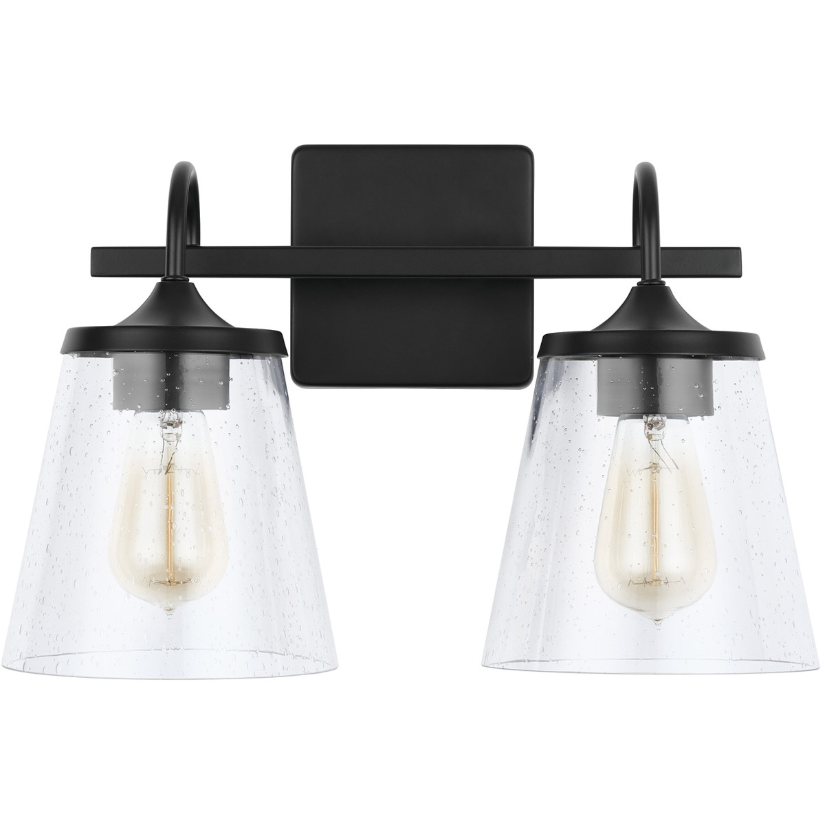Capital Lighting 139122MB-496 Jayne 2 Light 15.25 inch Matte Black ...