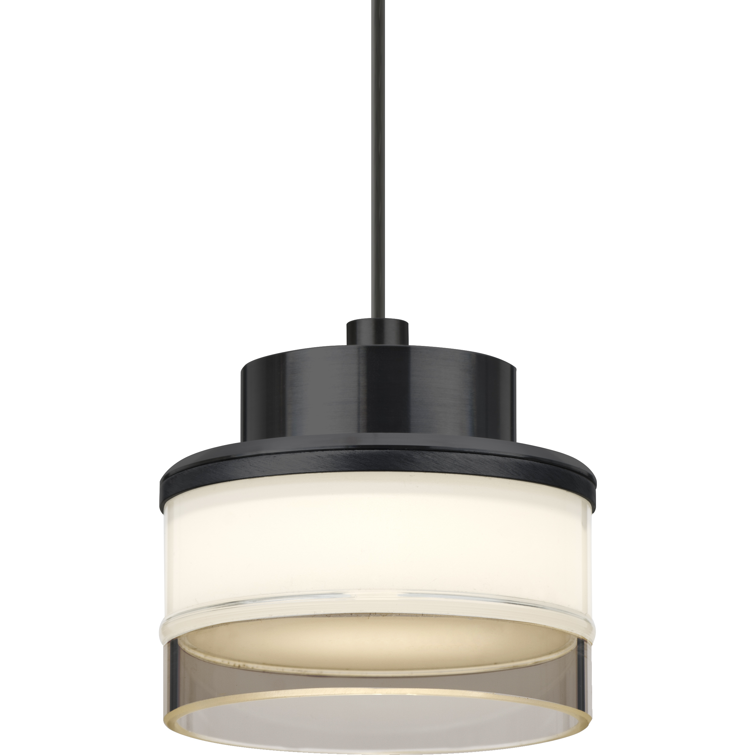 Besa Lighting 1XT-PIVOTSM-LED-BK Pivot LED Black Cord Pendant Ceiling Light