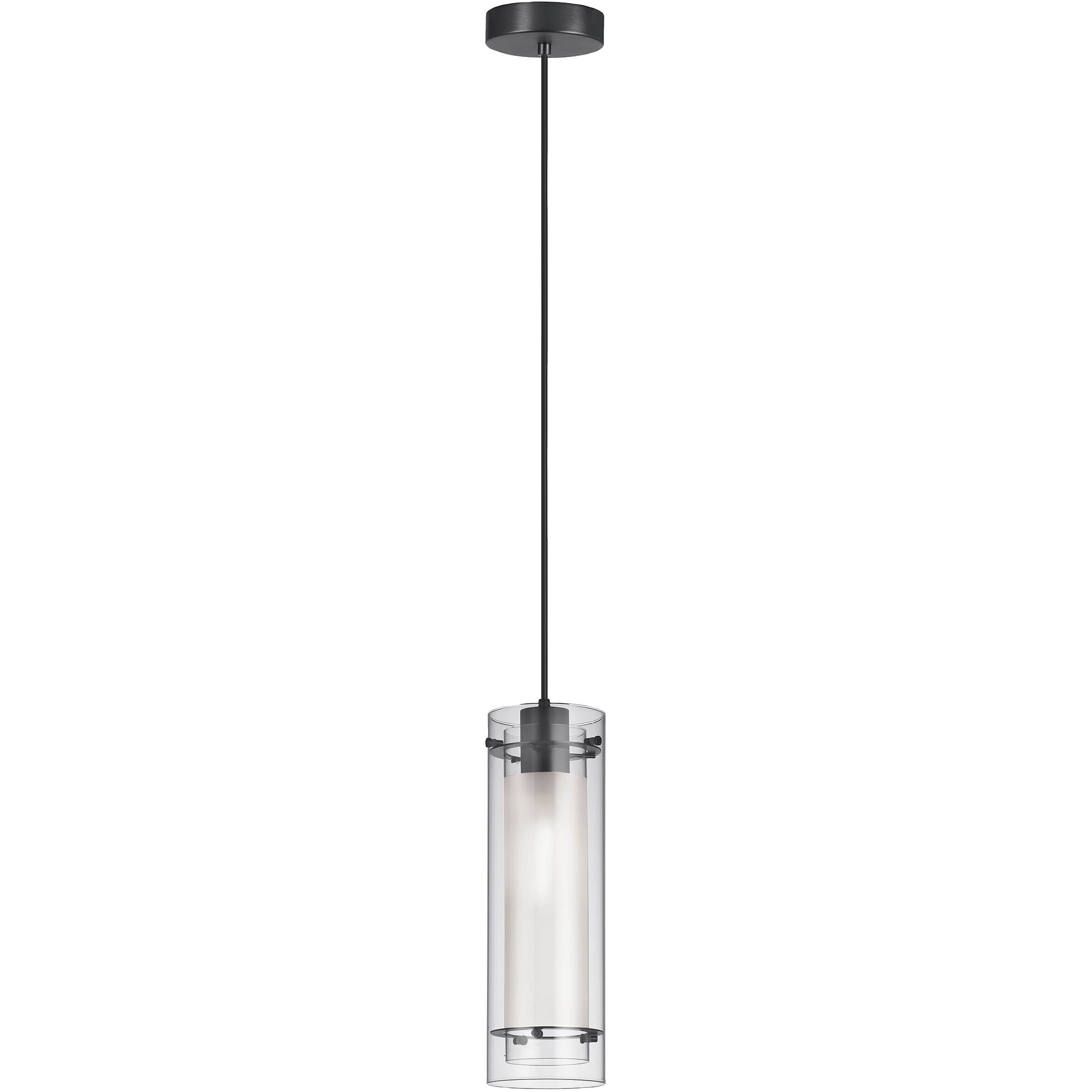 Dainolite 22152-CF-MB Pasha 1 Light 5 inch Matte Black Pendant Ceiling ...