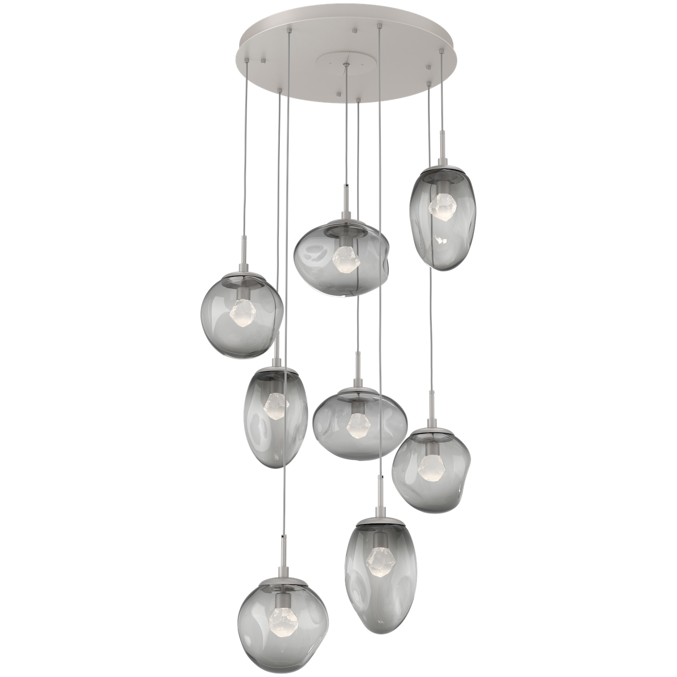 Cosmos LED LED 31.9 inch Beige Silver Chandelier Ceiling Light in 3000K ...