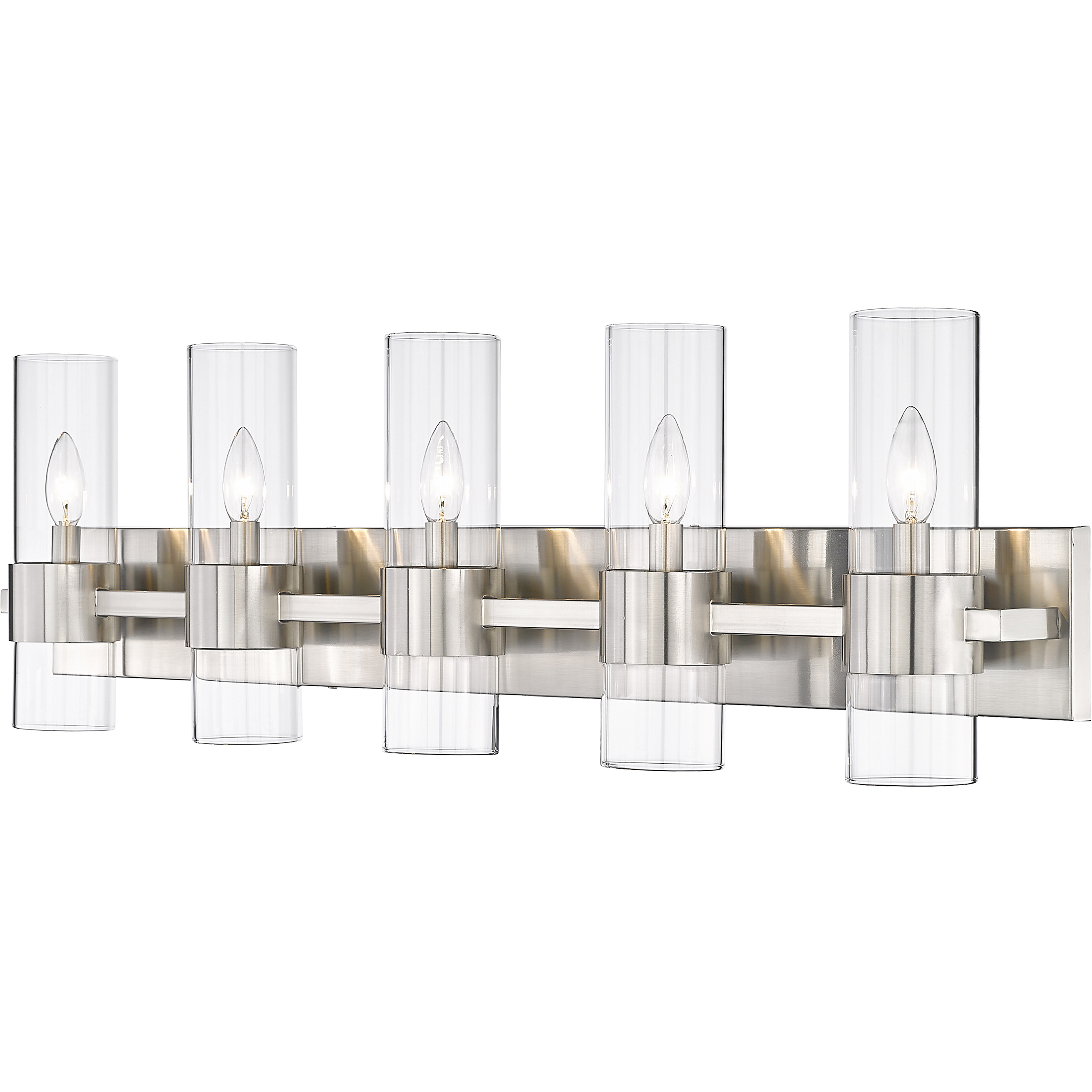 Z-Lite 343-5V-BN Lawson 5 Light 38 inch Brushed Nickel Vanity Wall Light