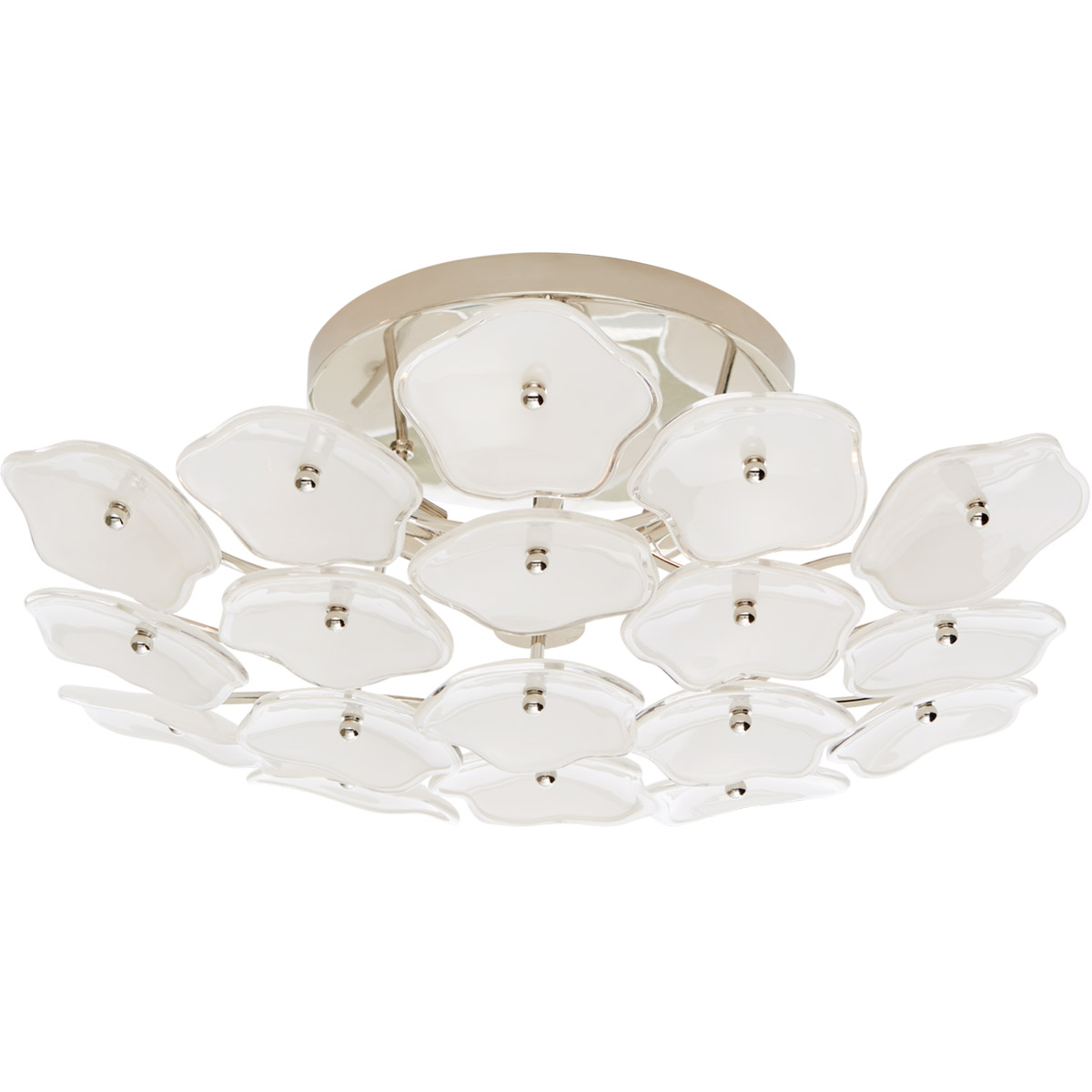 kate spade new york Leighton 3 Light 20 inch Polished Nickel Flush ...