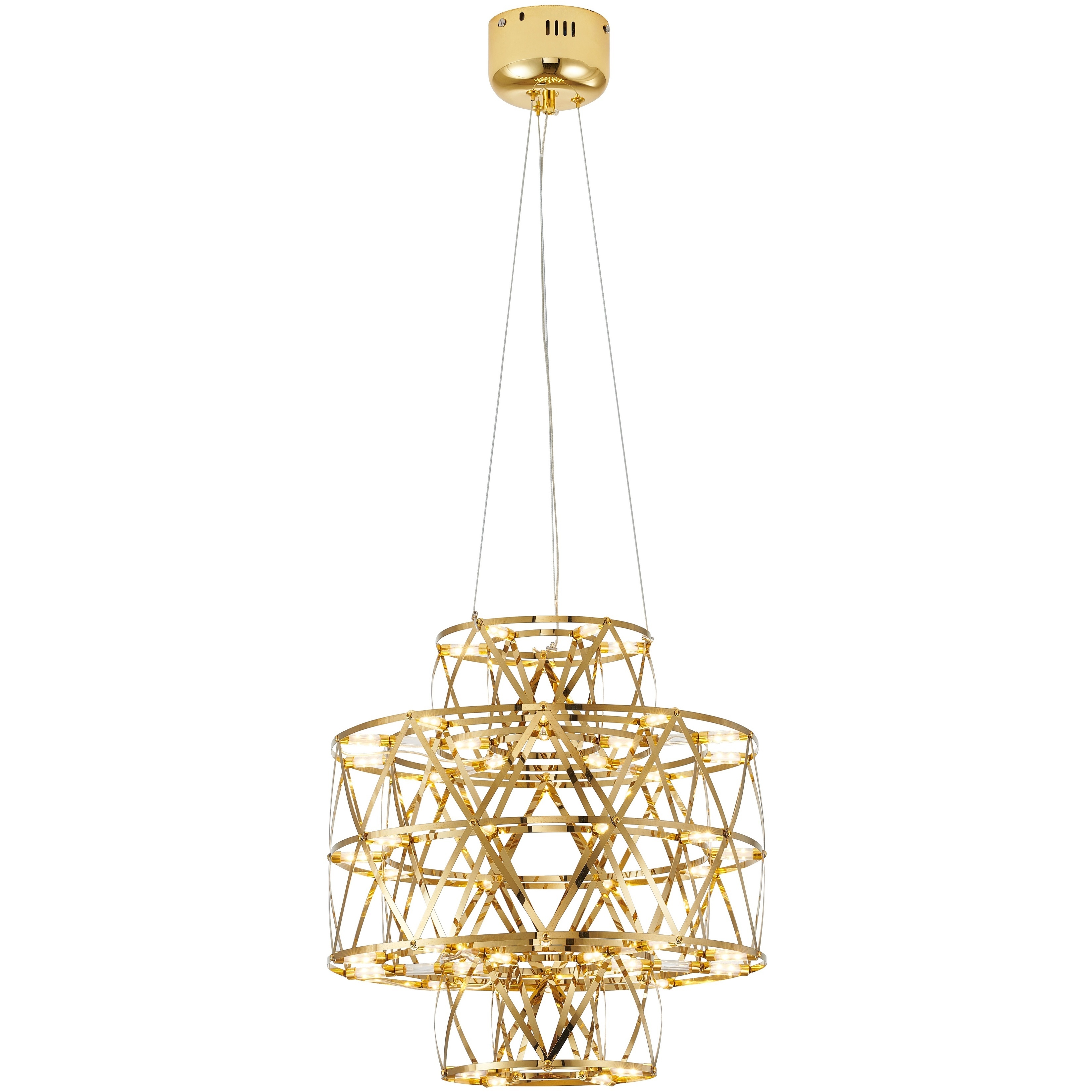 Canada LED 16 inch Gold LED Chandelier Ceiling Light