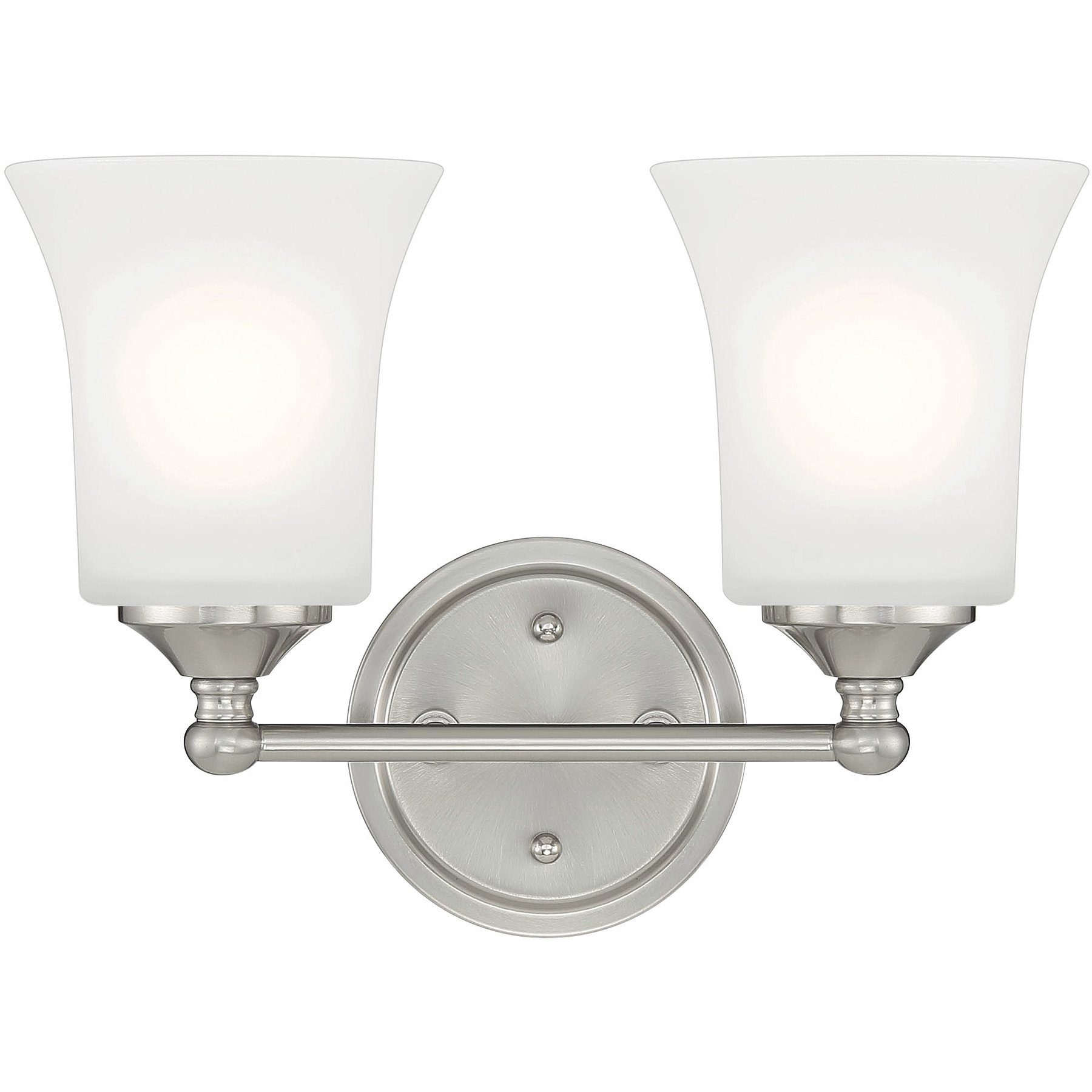 Designers Fountain D278M-2B-BN Bronson 2 Light 13 inch Brushed Nickel ...