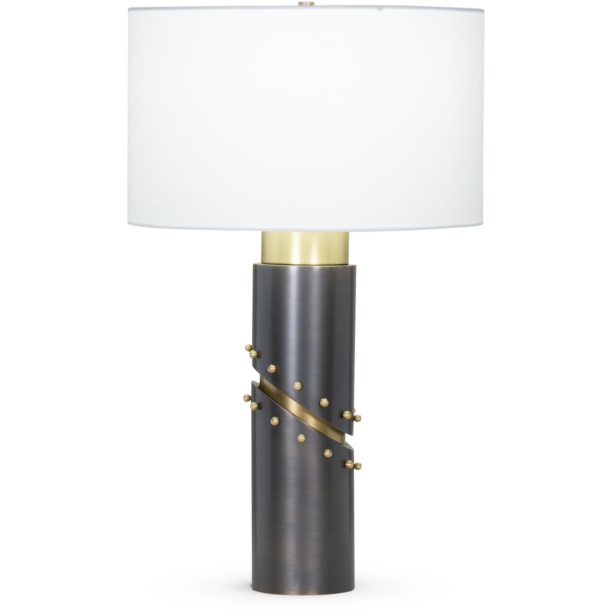 FlowDecor 4407 Wales 26.25 inch 150 watt Antique Brass and Bronze Table ...