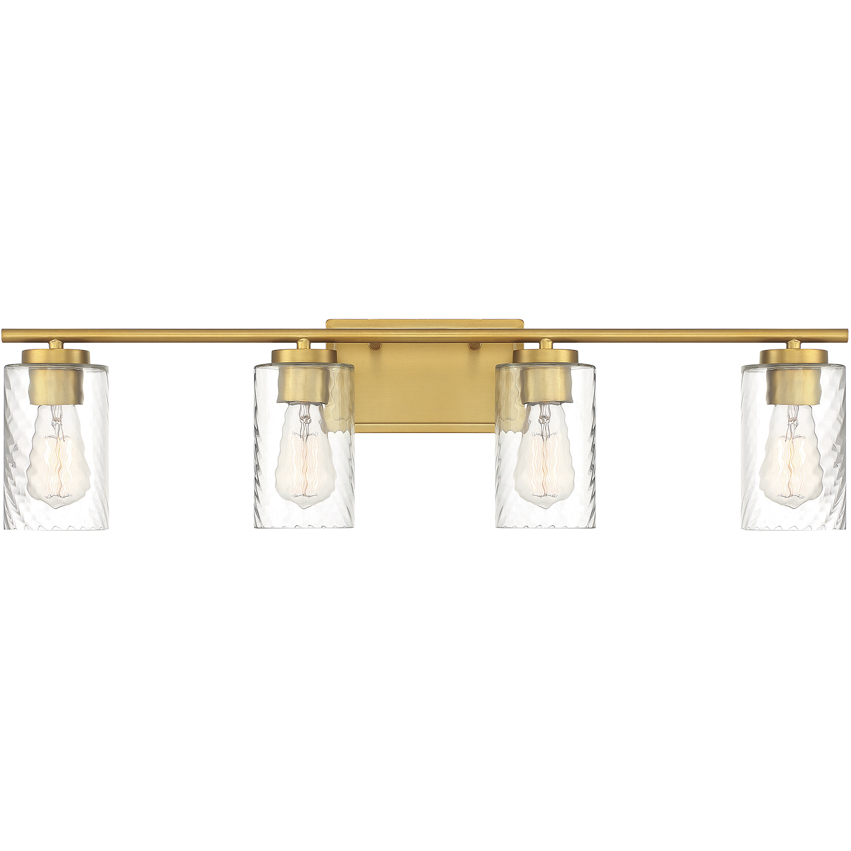 Meridian M80039NB Transitional 4 Light 32 inch Natural Brass Bathroom ...
