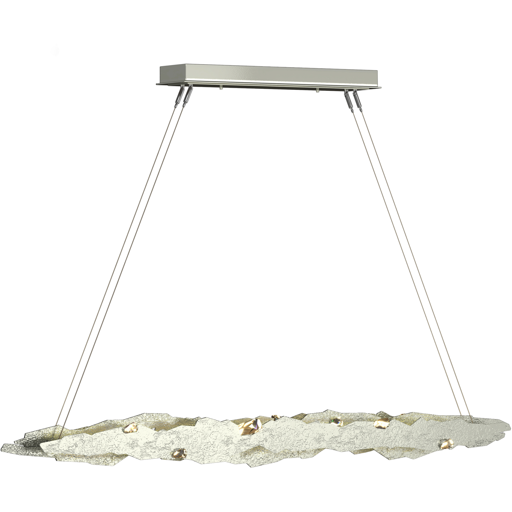 Hubbardton Forge 139860-1035 Trove LED 52.6 inch Sterling Pendant ...