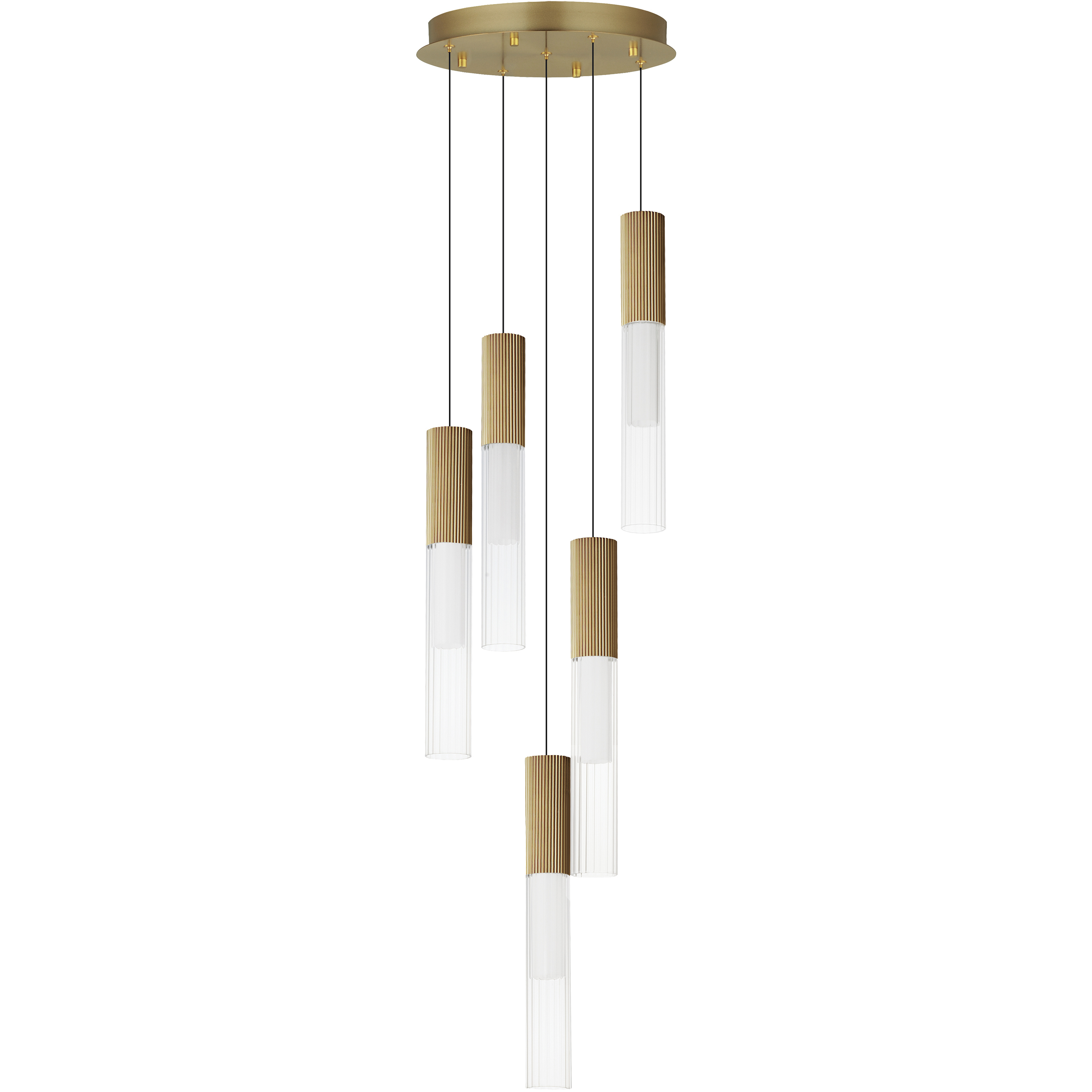 ET2 E11015-144GLD Reeds LED 13.75 inch Gold Multi-Light Pendant Ceiling ...