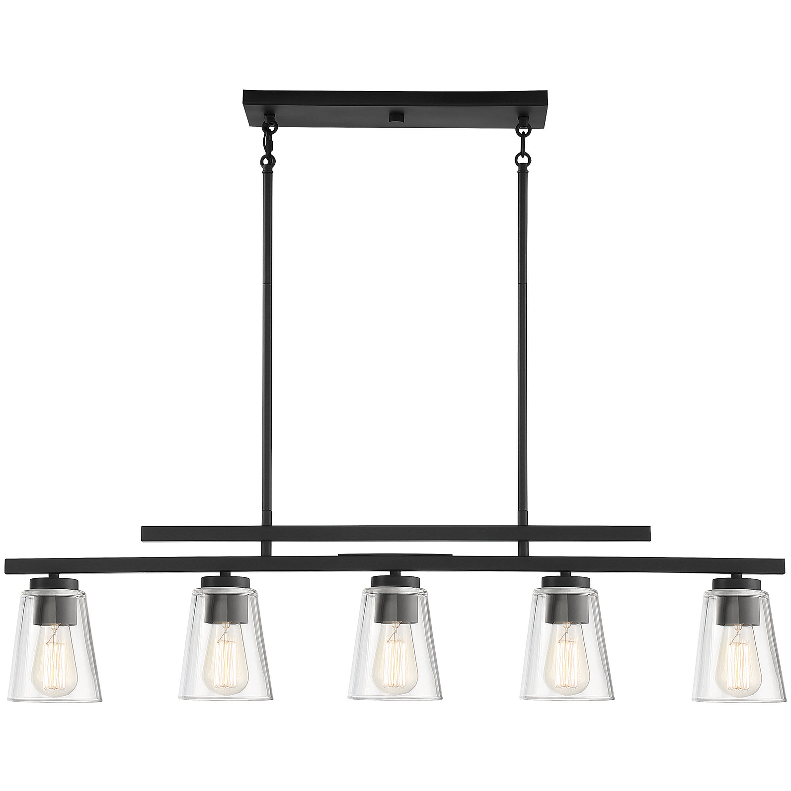 Savoy House 1-1023-5-89 Calhoun 5 Light 40 inch Matte Black Linear ...