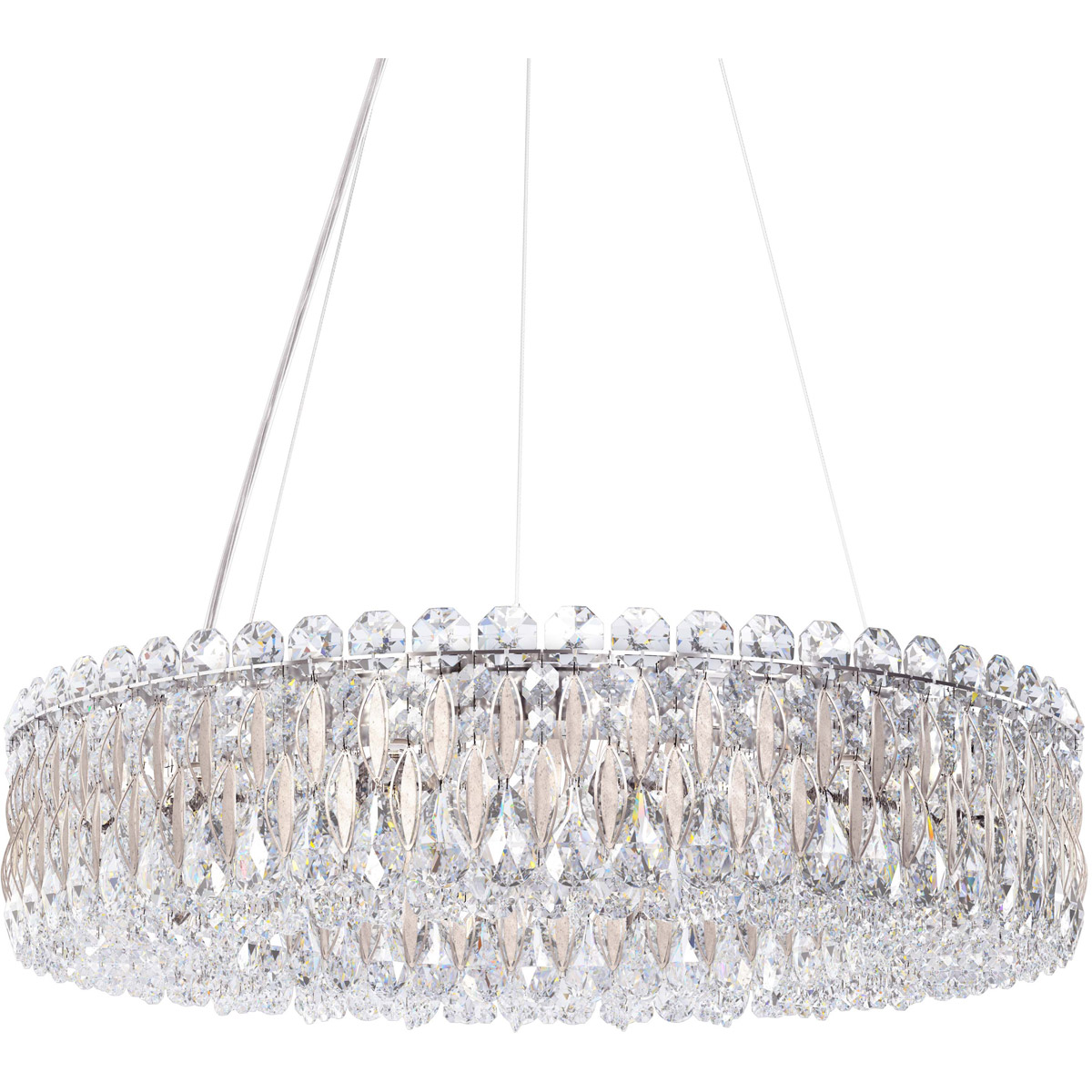 Sarella 12 Light 24 inch Antique Silver Chandelier Ceiling Light
