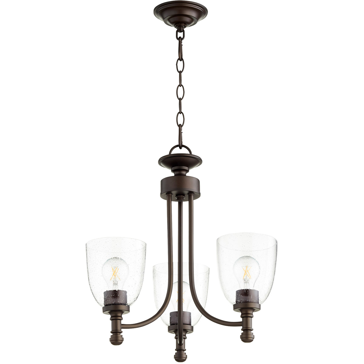 Quorum 6122-3-286 Rossington 3 Light 18 inch Oiled Bronze Mini ...