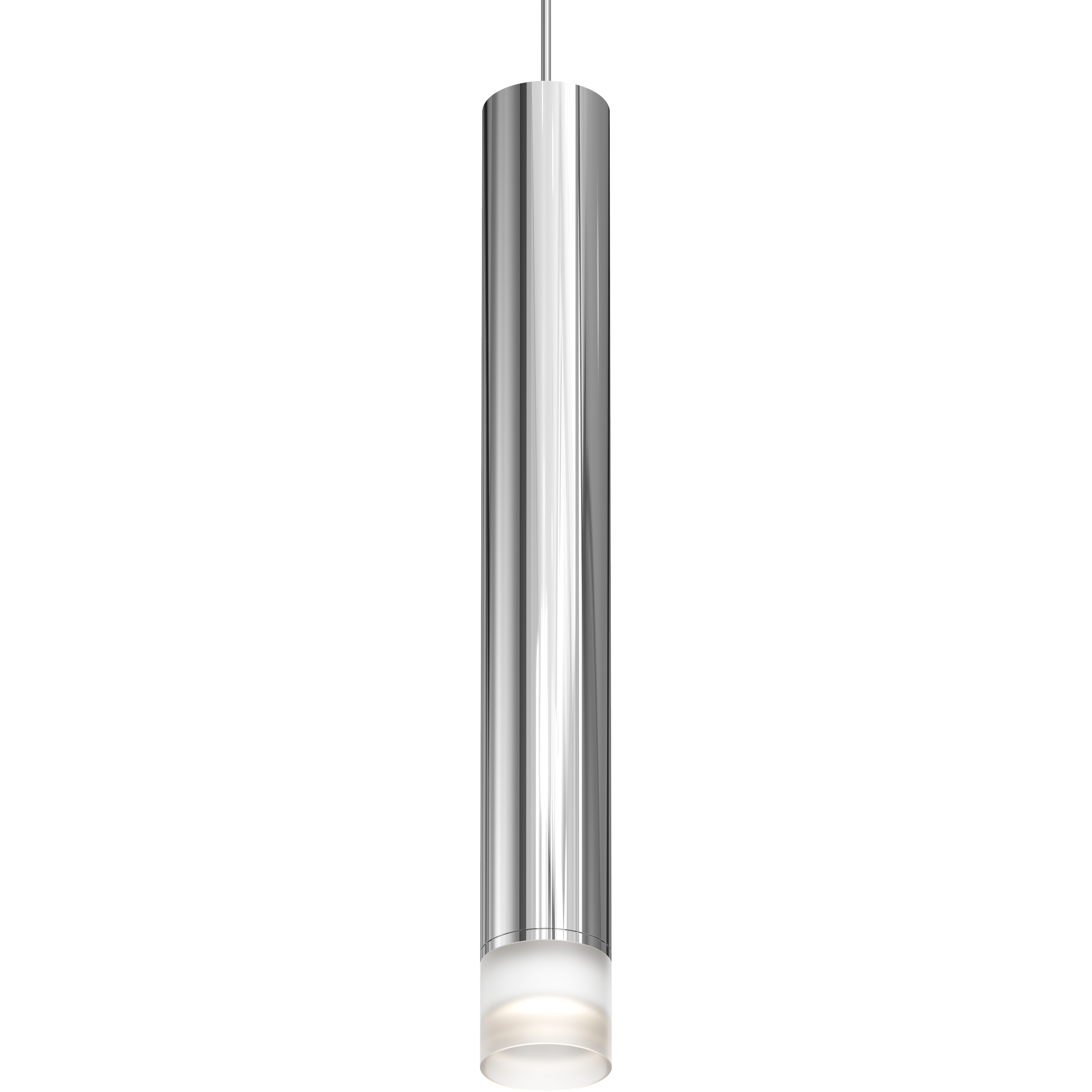 Alc LED 3 inch Polished Chrome Pendant Ceiling Light in Standard Suspension