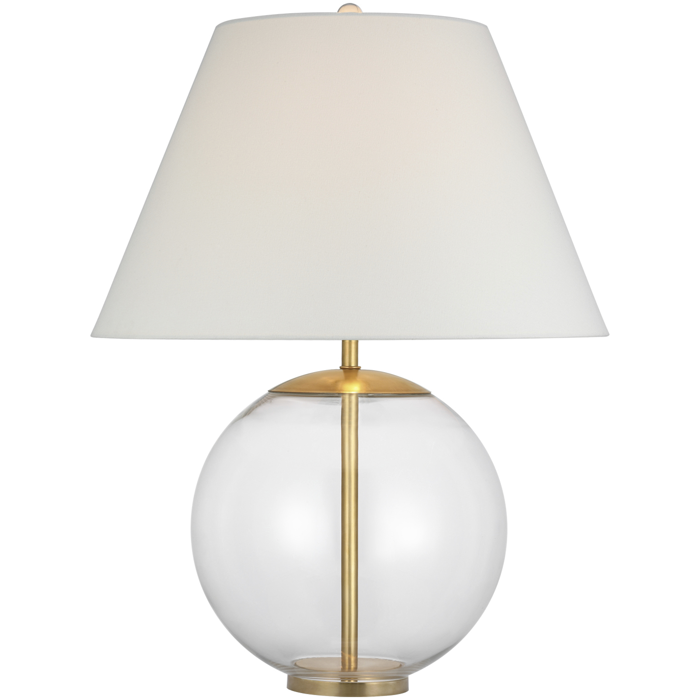 AERIN Morton 30.5 inch 15 watt Clear Glas Table Lamp Portable Light in ...