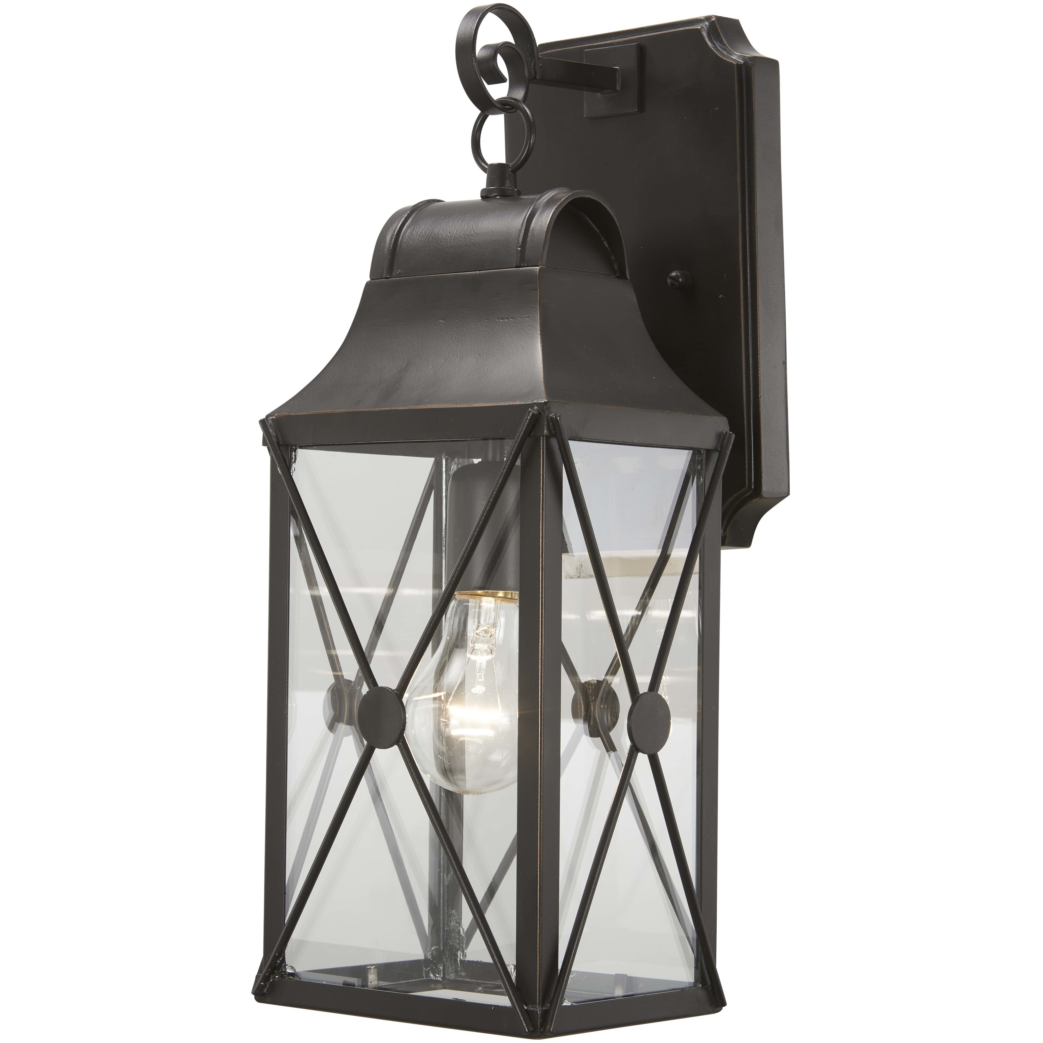 Minka-Lavery 73291-143C De Luz 1 Light 17 inch Oil Rubbed Bronze/Gold Outdoor Wall Mount, The ...