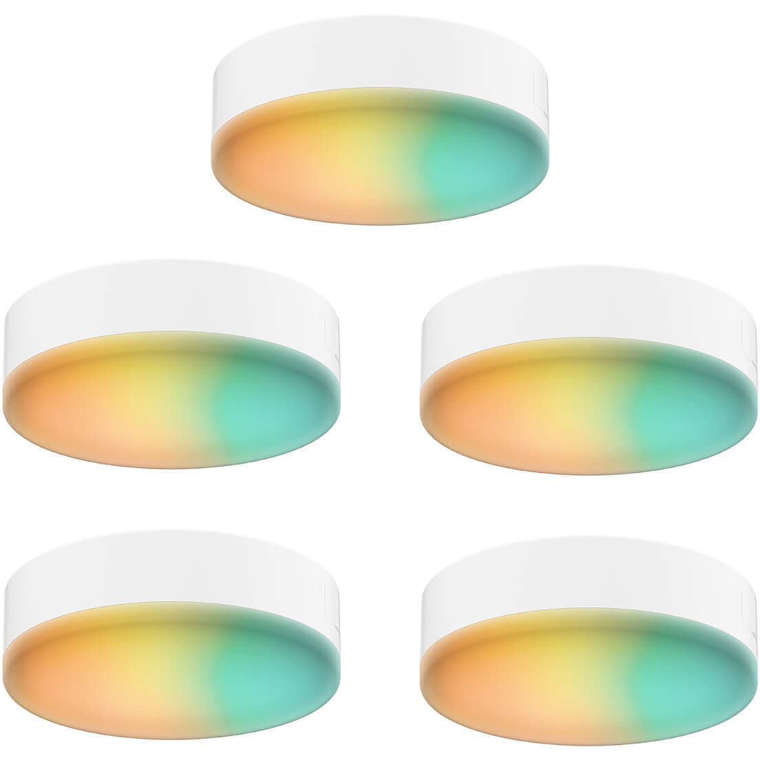 DALS Lighting SM-UPK5 Smart Puck White Puck, Under Cabinet