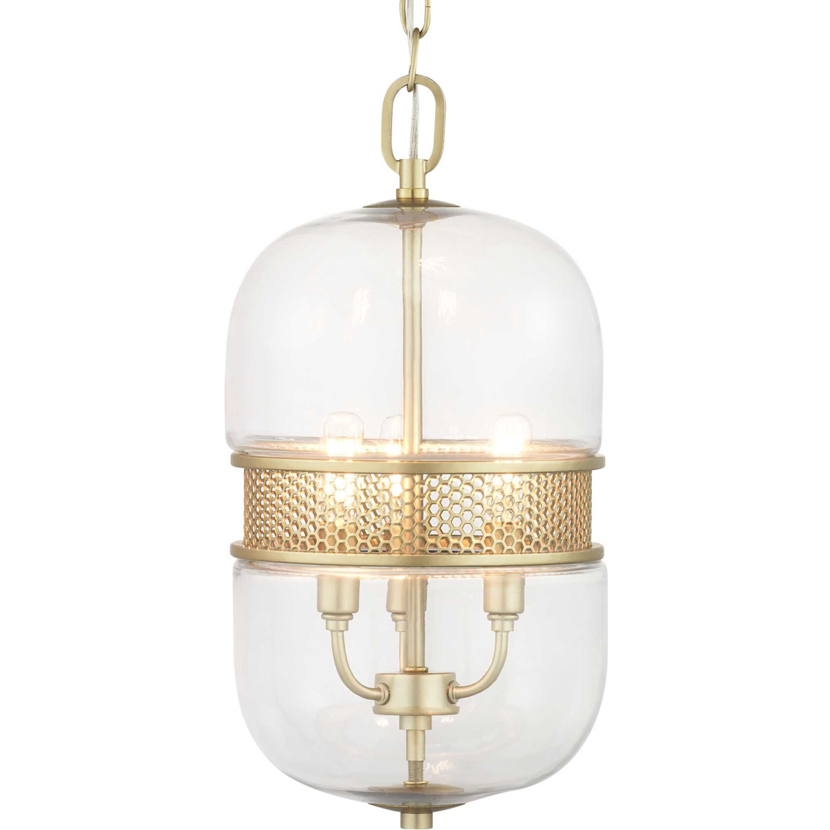 Bowery + Grove 54853-VGCI Gregory 3 Light Vintage Gold Pendant Ceiling ...