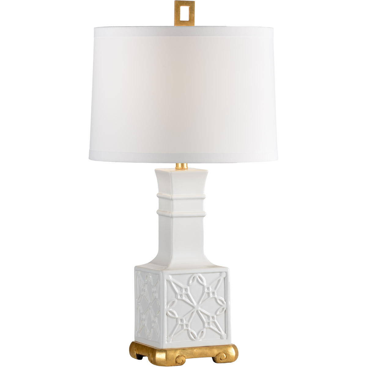 Wildwood 23323 Biltmore 31 inch 100 watt White Glaze Table Lamp ...