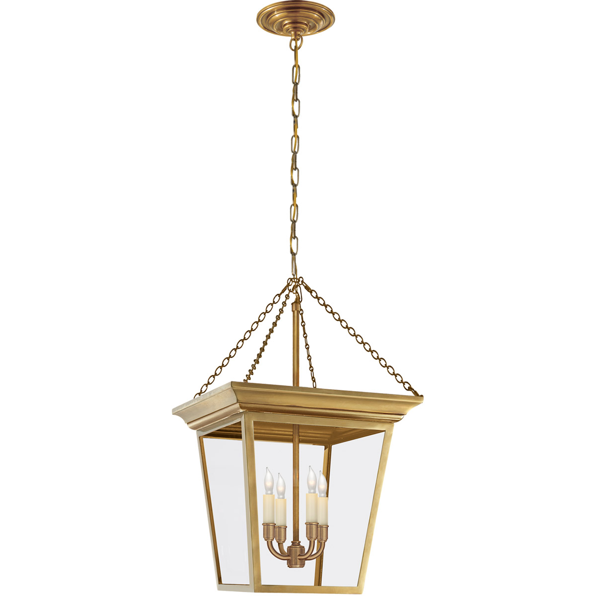 Visual Comfort Signature Collection | Visual Comfort SL5871HAB Chapman & Myers Cornice 4 Light ...