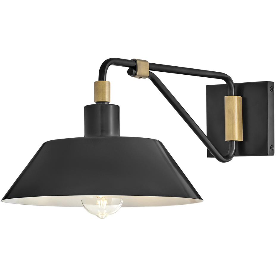 Hinkley 28824BX Brewster 1 Light 8.75 inch Black Oxide with Heritage ...