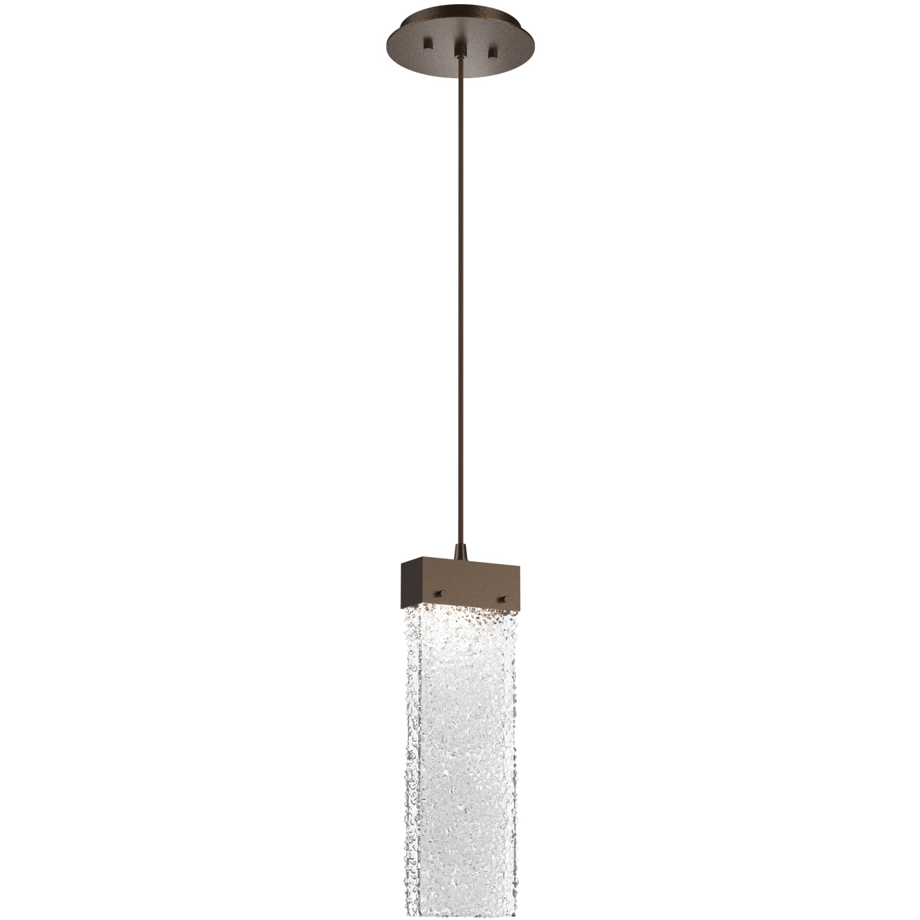Parallel LED 2.3 inch Flat Bronze Pendant Ceiling Light in 3000K LED ...