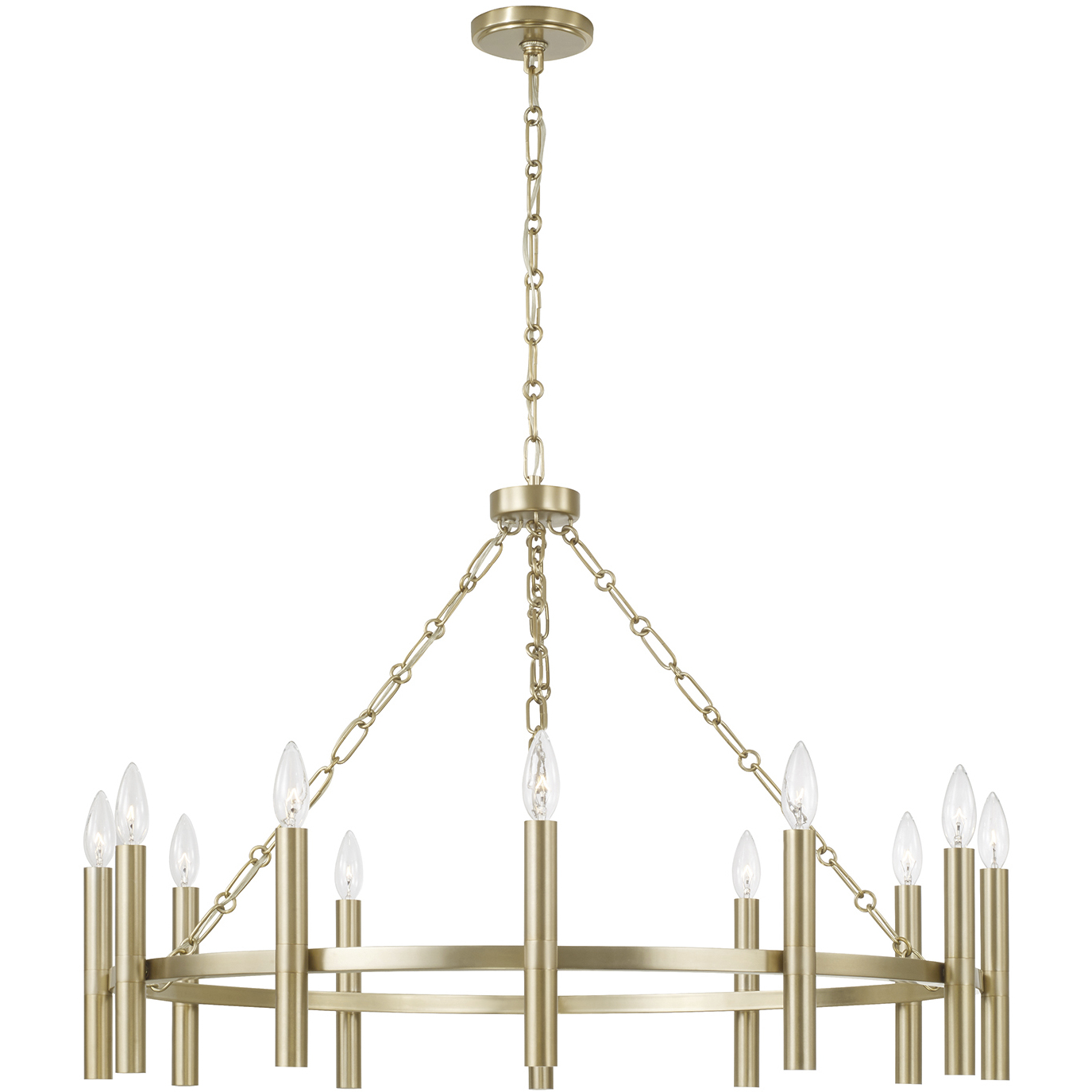 Capital Lighting 462001MA Winton 12 Light 35 inch Matte Brass ...