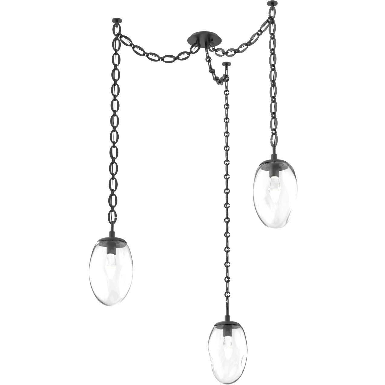 Hammerton Studio SNB0067-03-MB-GC-CH2-L3 Meteo LED 17 inch Matte Black ...