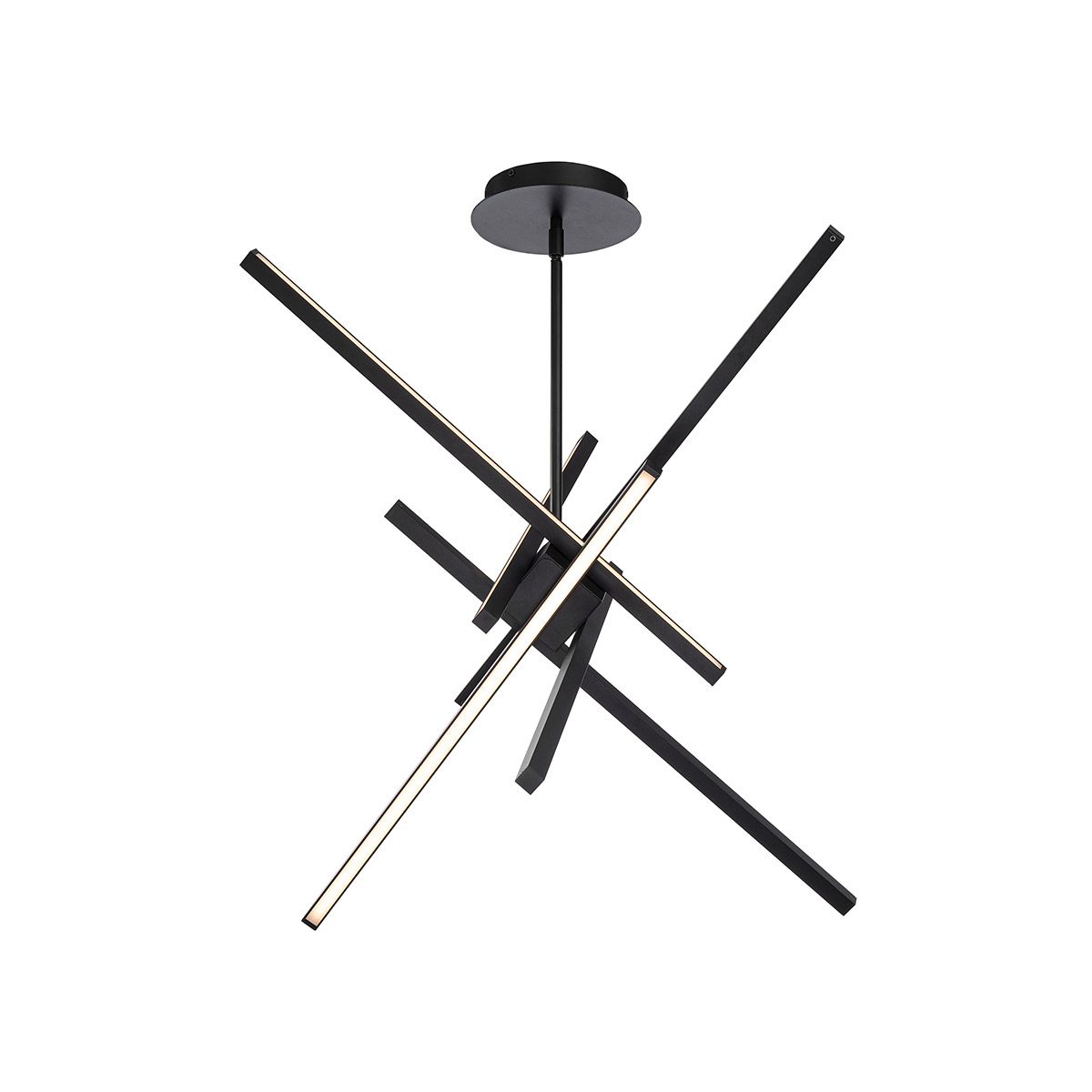 Parallax LED 29 inch Black Pendant Ceiling Light in 29in, dweLED