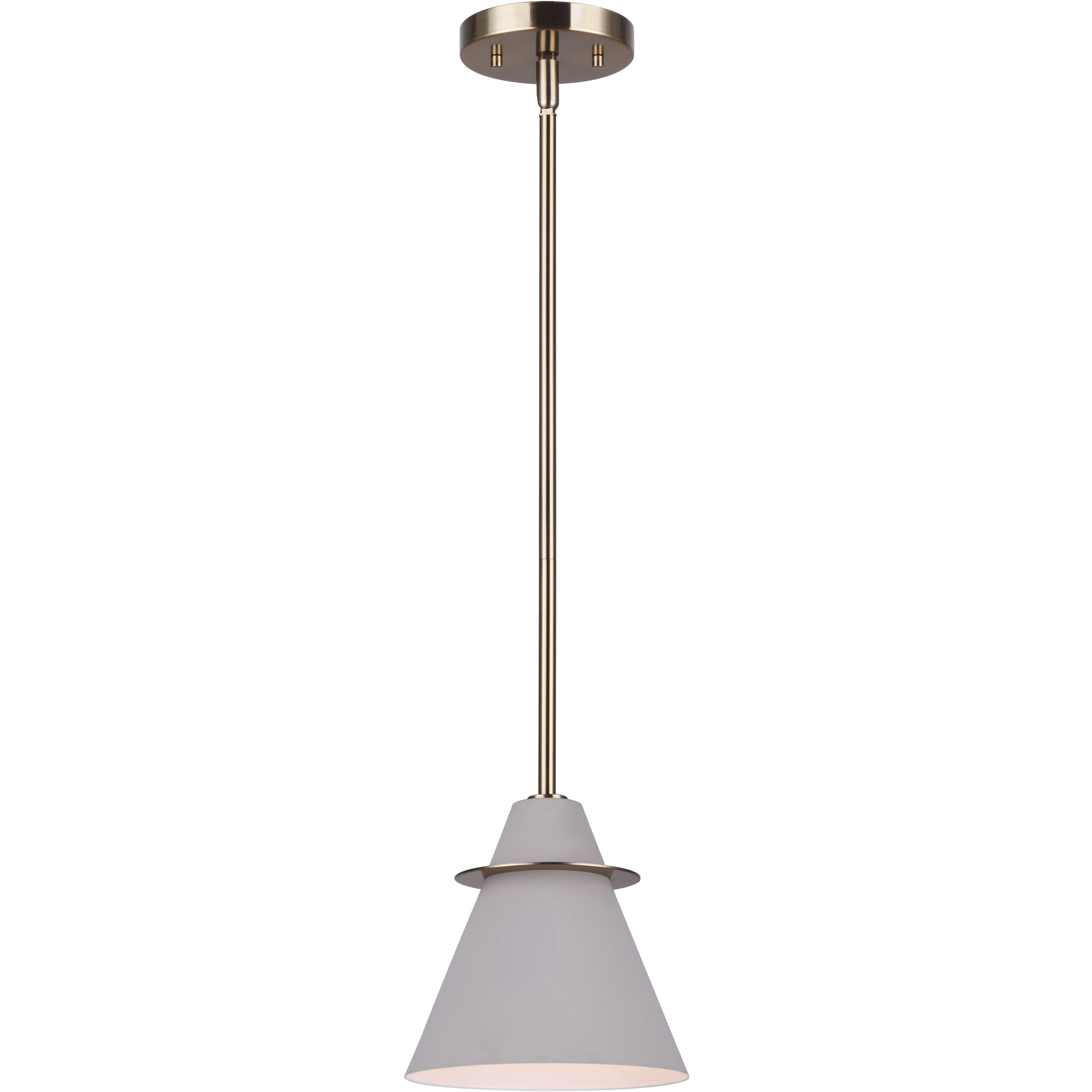 Canarm IPL1076A01MGG Talia 1 Light Gold and Matte Grey Pendant Lighting ...