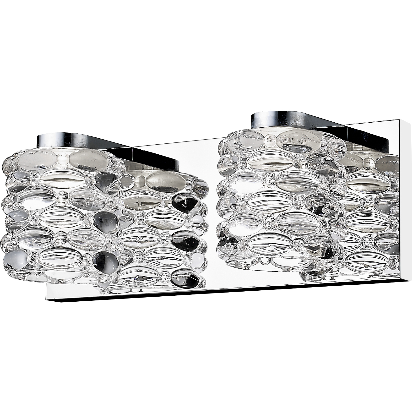 Z-Lite 907-2V-LED Dawson LED 12.6 inch Chrome Vanity Wall Light in 4.4