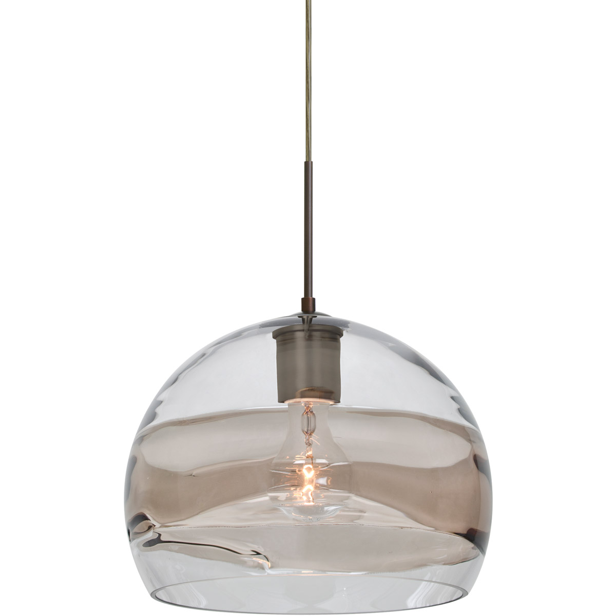 Besa Lighting 1JT-SPIR10SC-BR Spirit 10 1 Light Bronze Cord Pendant ...