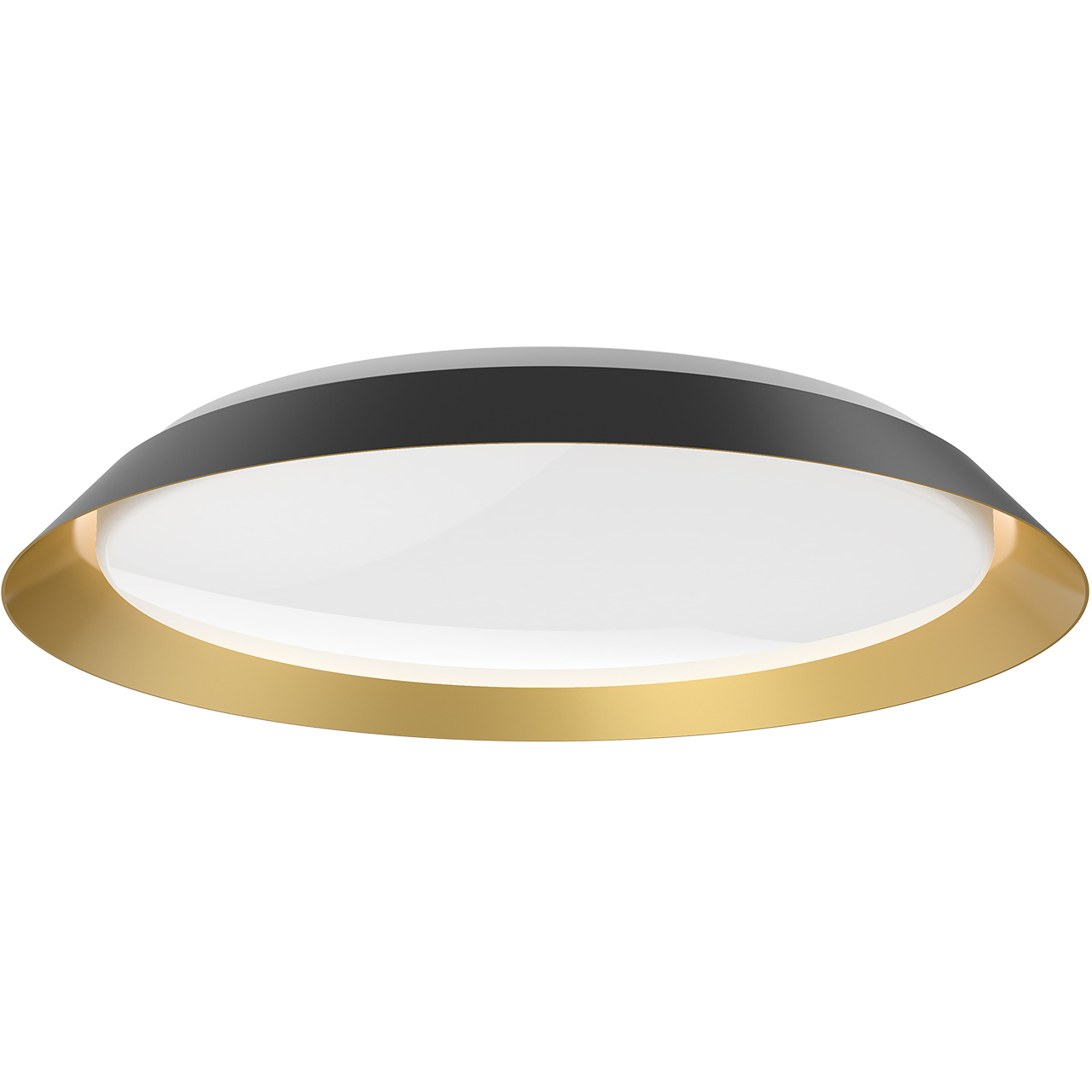 Jasper LED 23.13 inch White and Gold Flush Mount Ceiling Light