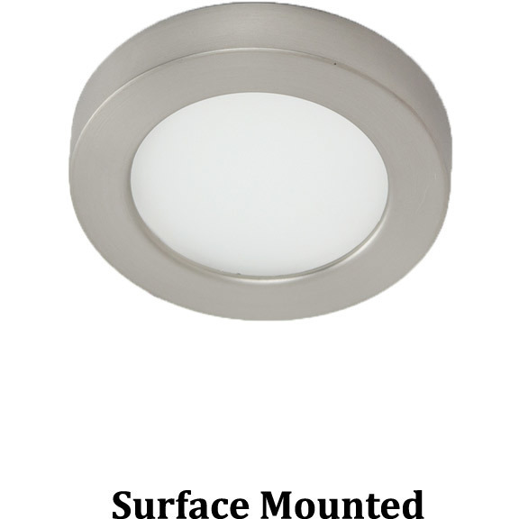 WAC Lighting HR-LED90-27-BN LED Button Light 24 LED 3 inch Brushed ...