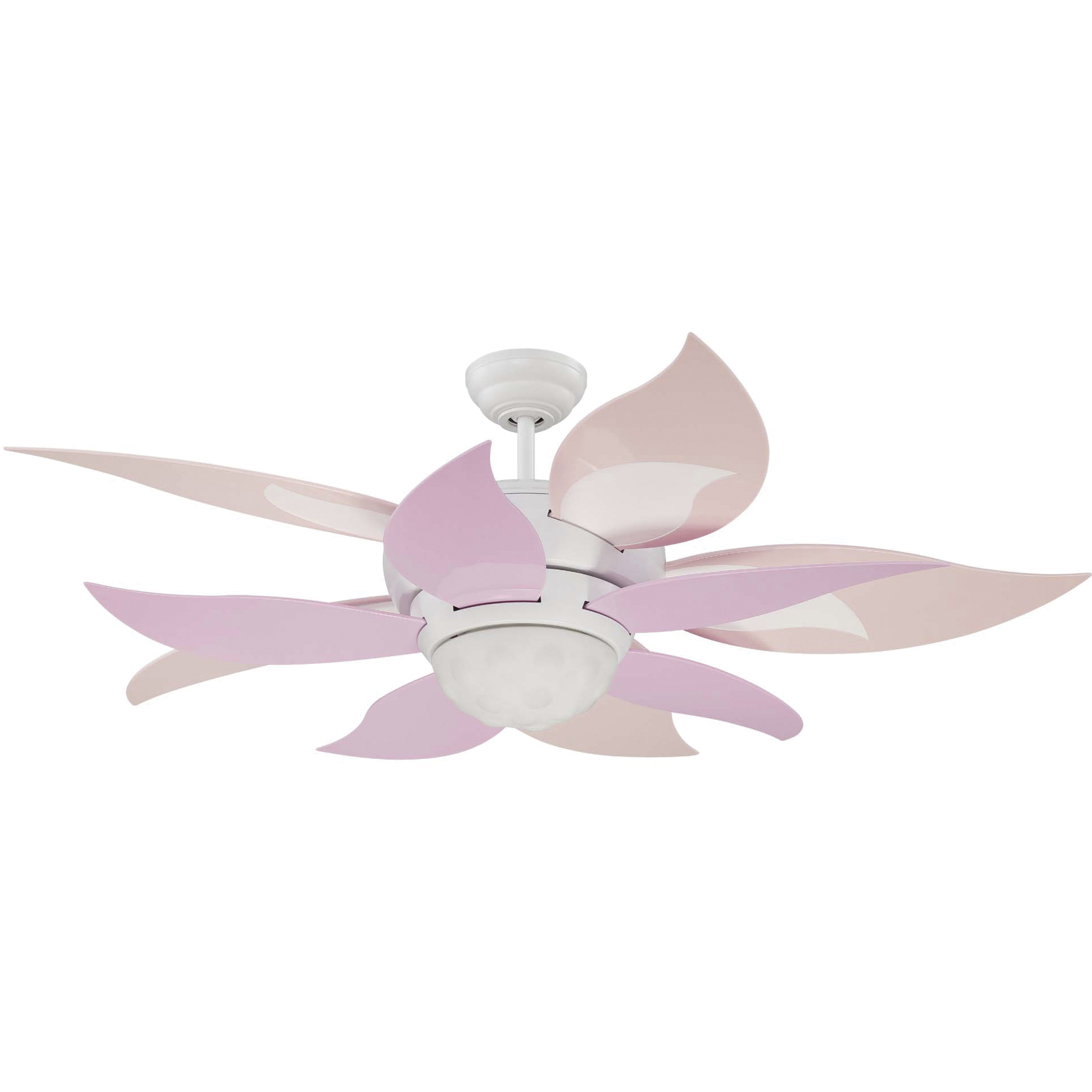 Craftmade BL52W10-PNK Bloom 52 inch White with Pink Blades Ceiling Fan