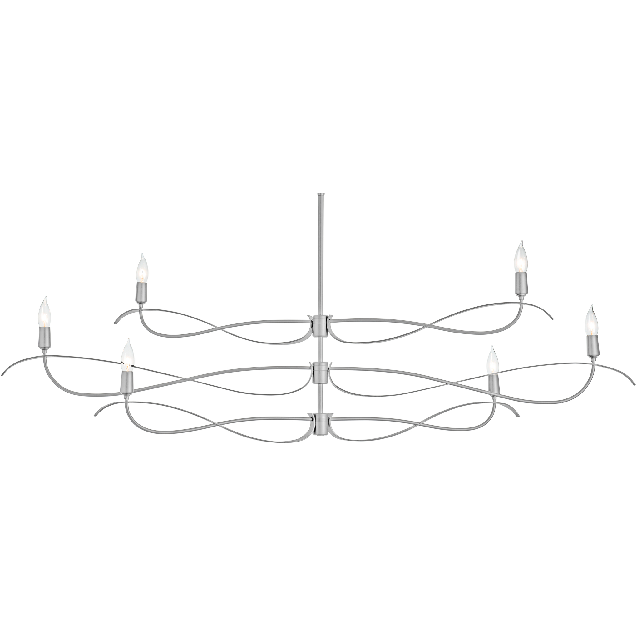 Hubbardton Forge 136352-1041 Willow 6 Light 59.4 inch Vintage Platinum ...