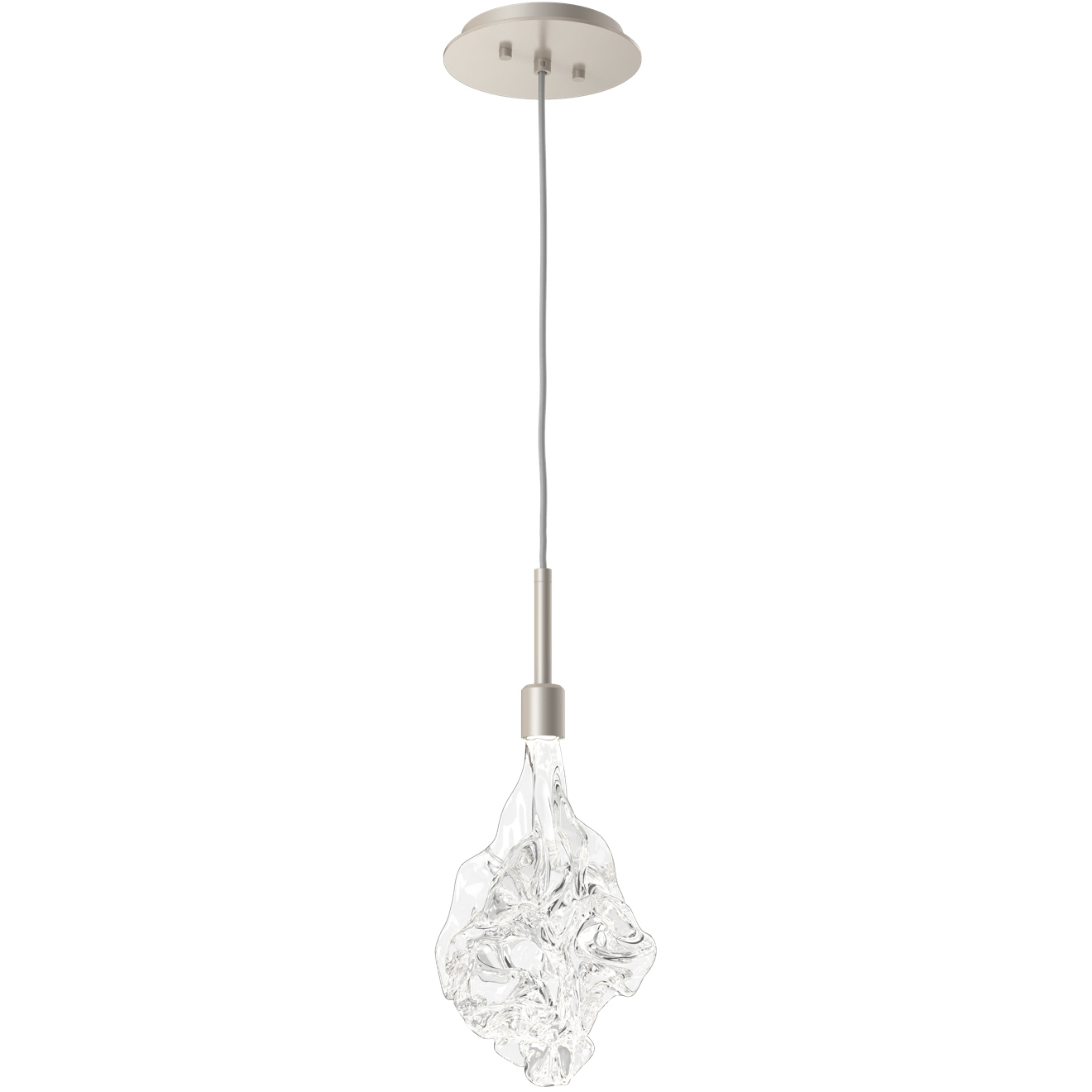 Blossom LED 6 inch Beige Silver Pendant Ceiling Light in 3000K LED ...