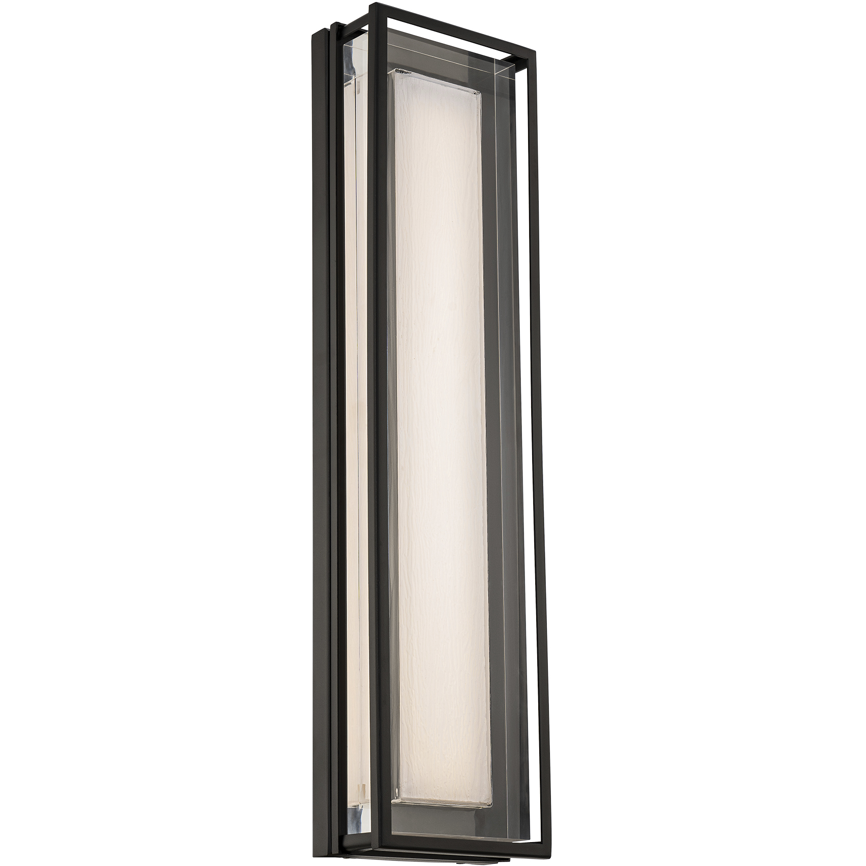 WAC Lighting WS-W89524-30-BK Beech LED 24 inch Black Outdoor Wall Light ...