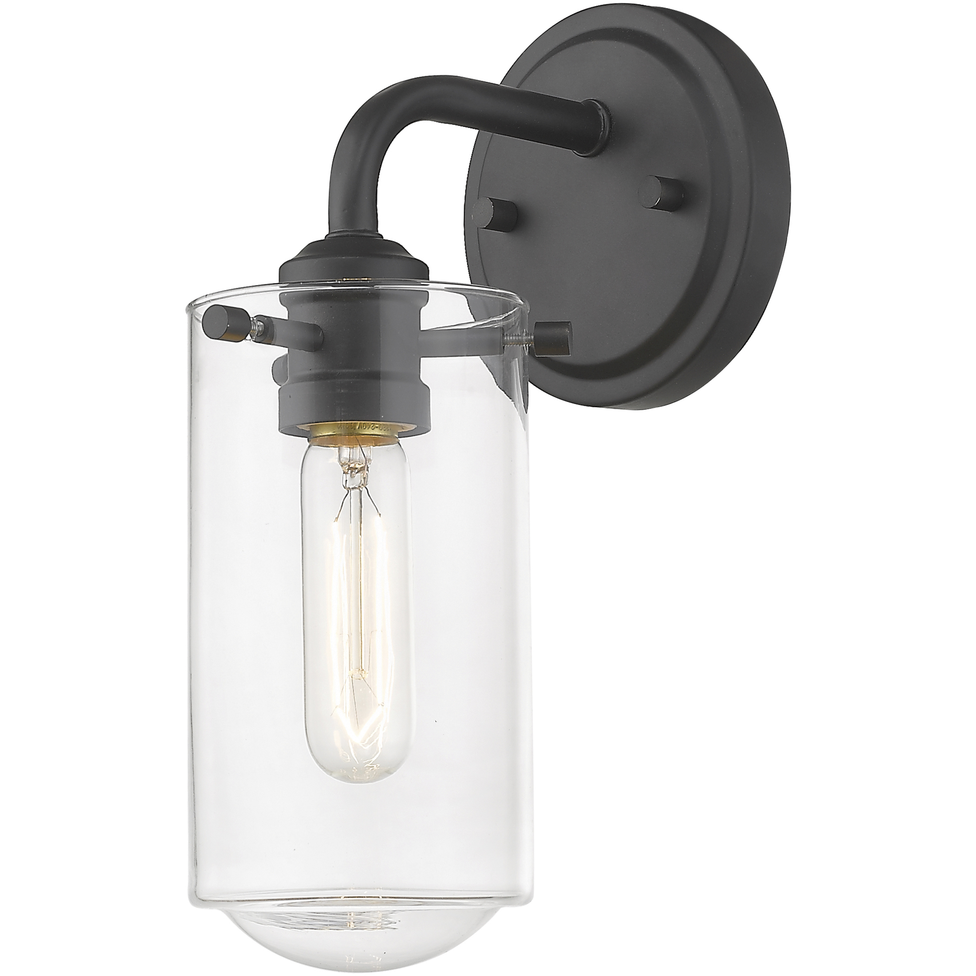 Z-Lite 471-1S-MB Delaney 1 Light 5 inch Matte Black Wall Sconce Wall Light