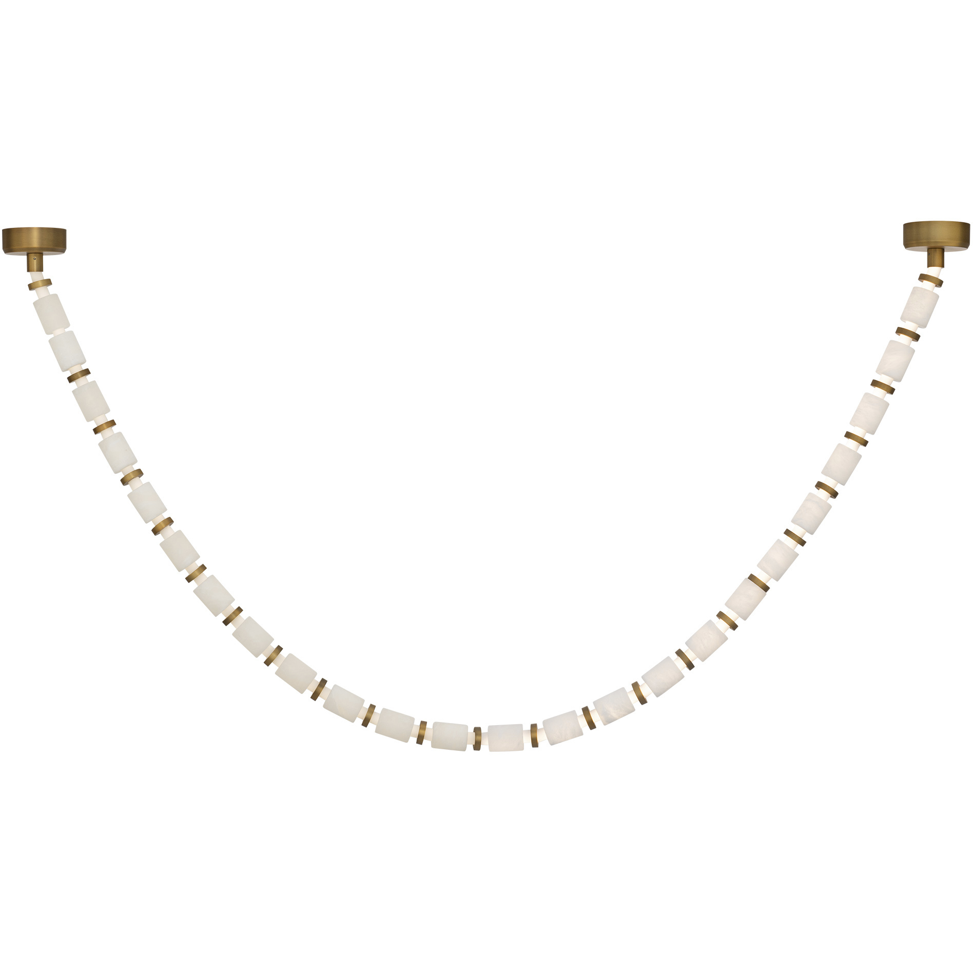 Modern Forms PD-62424IC-30-AB Entice 24 Light 2 inch Aged Brass Pendant ...