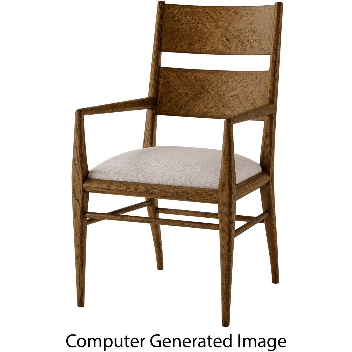 Theodore Alexander TAS41023.1BUT Nova Dusk Dining Arm Chair