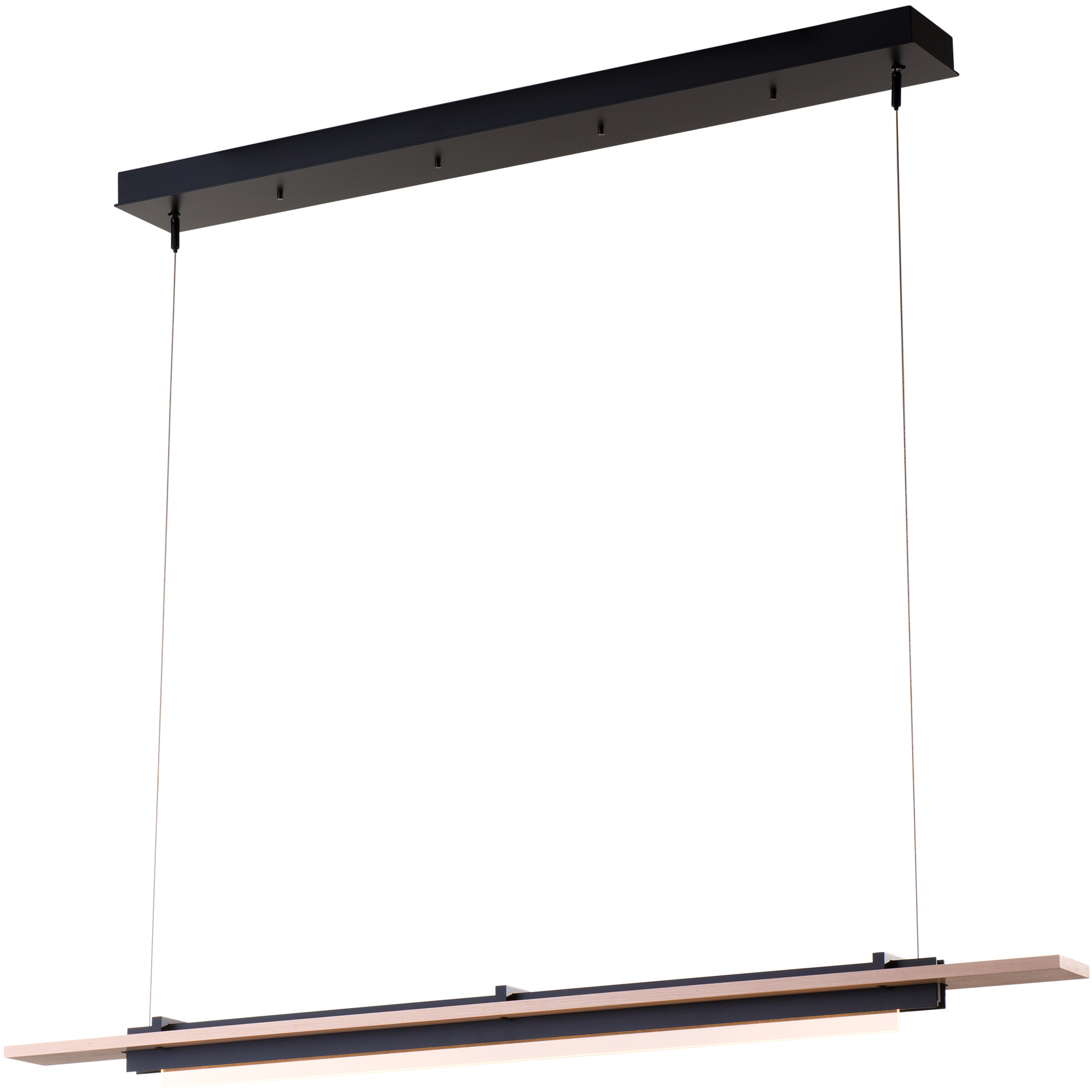 Hubbardton Forge 139920-1265 Plank LED 48 inch Ink and Modern Brass ...